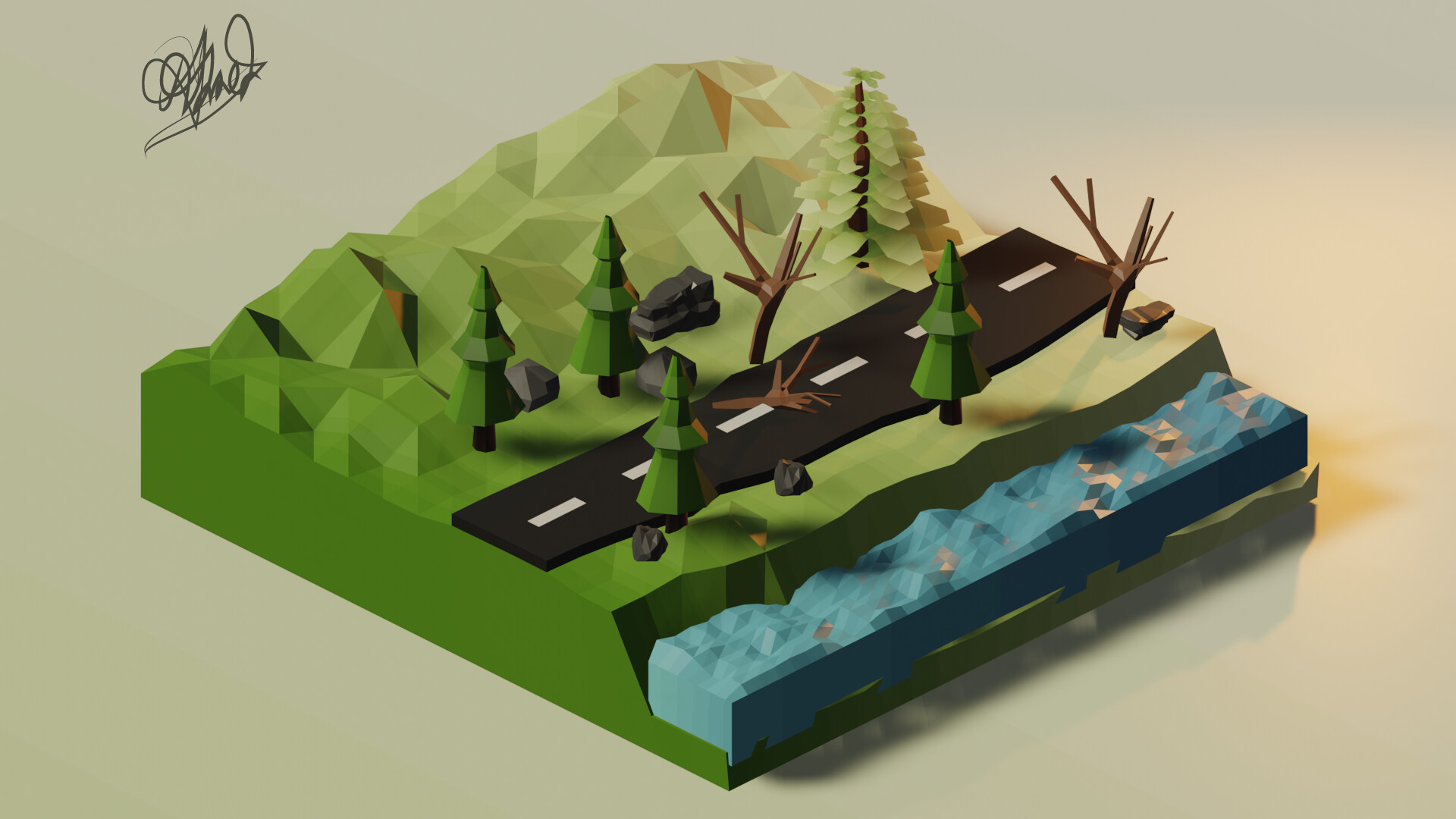 ArtStation - Low Poly Scenes