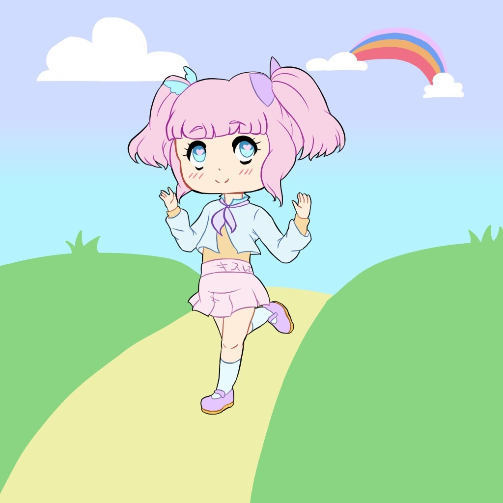 ArtStation - Chibi sticker girl