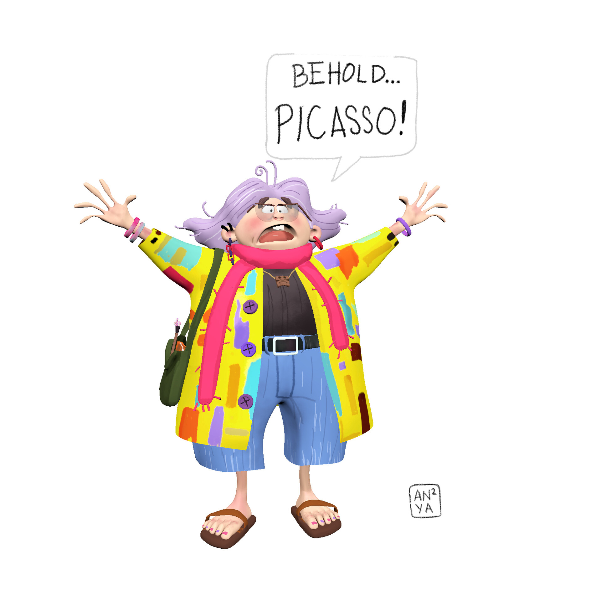 ArtStation - Excited Art Teacher