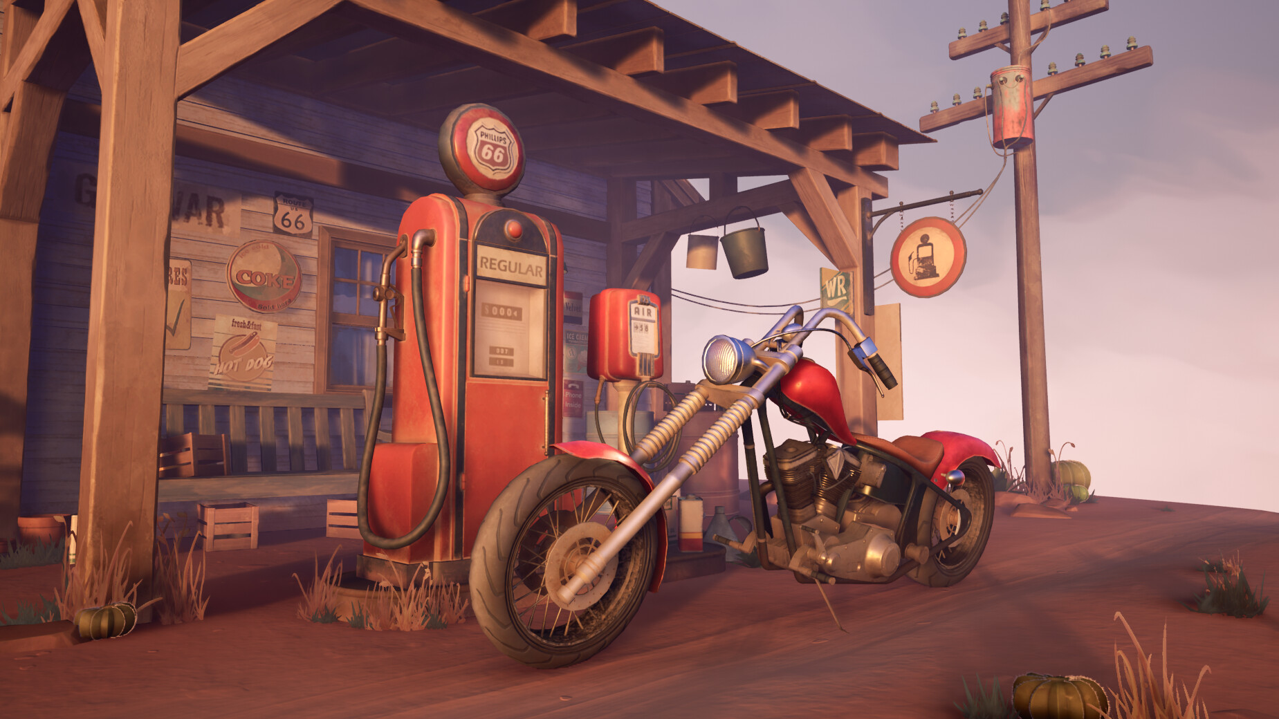 Alice Andrieu - Stylized Service Station Diorama