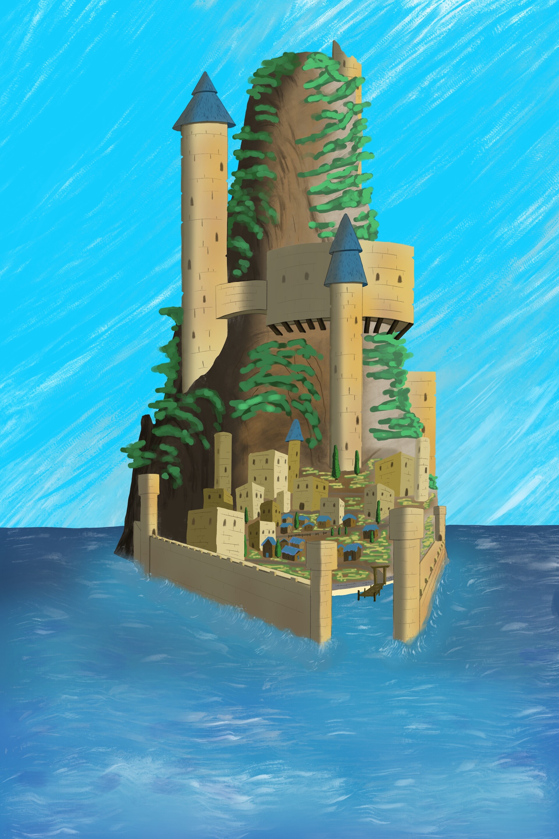 ArtStation - Island Castle