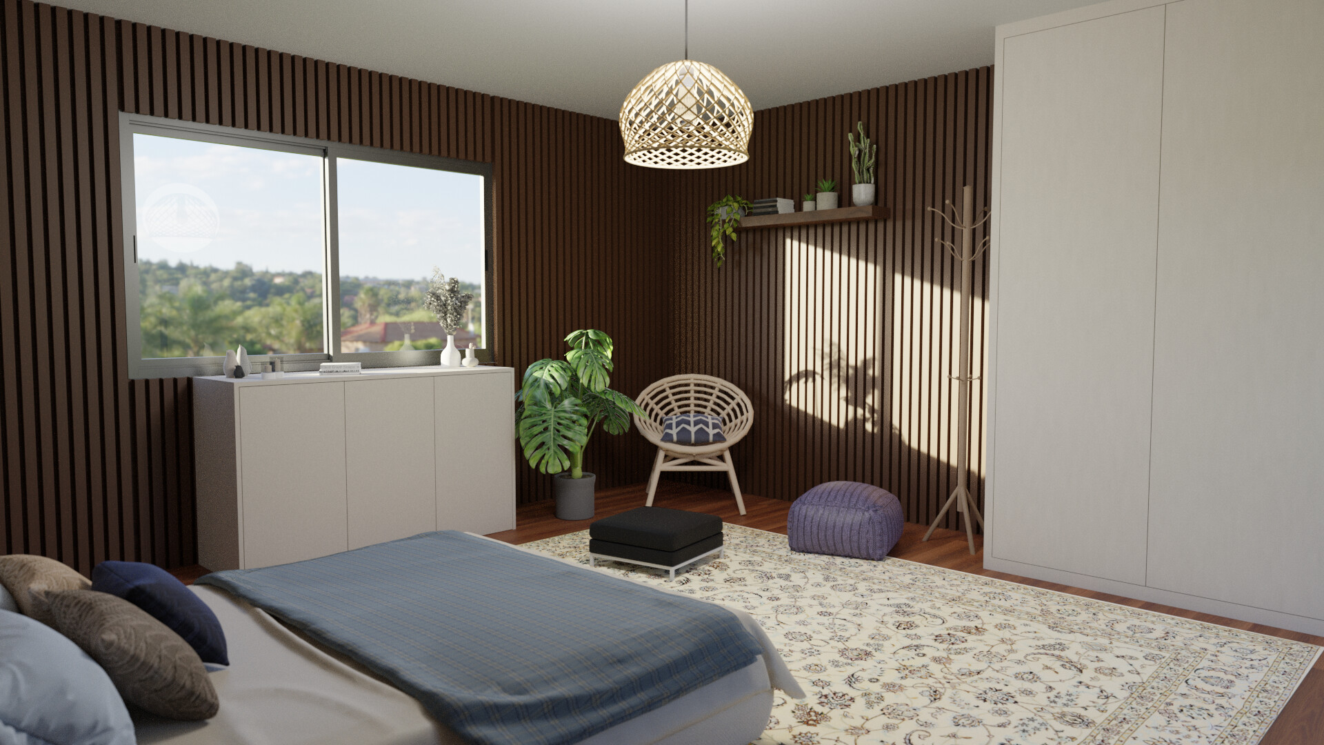 ArtStation - Small hut (bedroom + bathroom)