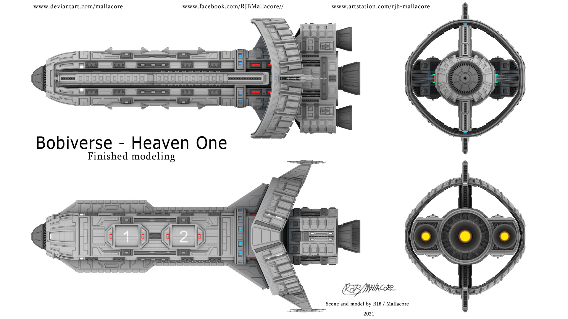 Ryan Begemann - Bobiverse - Heaven One - Finsihed modeling