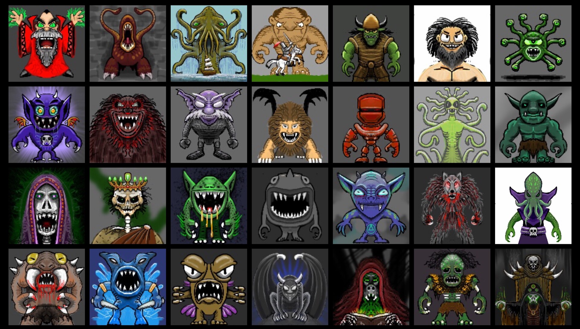 ArtStation - Monster Icons 128 x 128