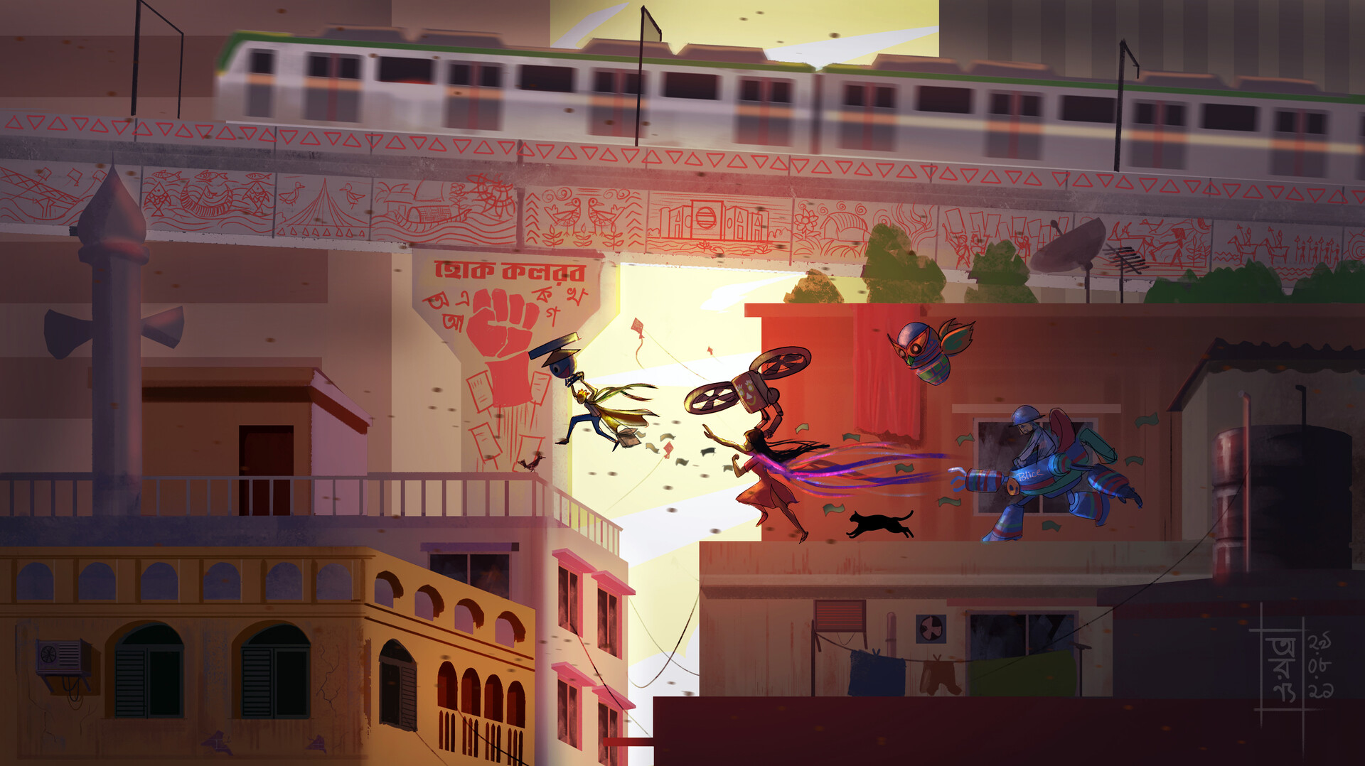 ArtStation - MetroPunk 2030 Dhaka