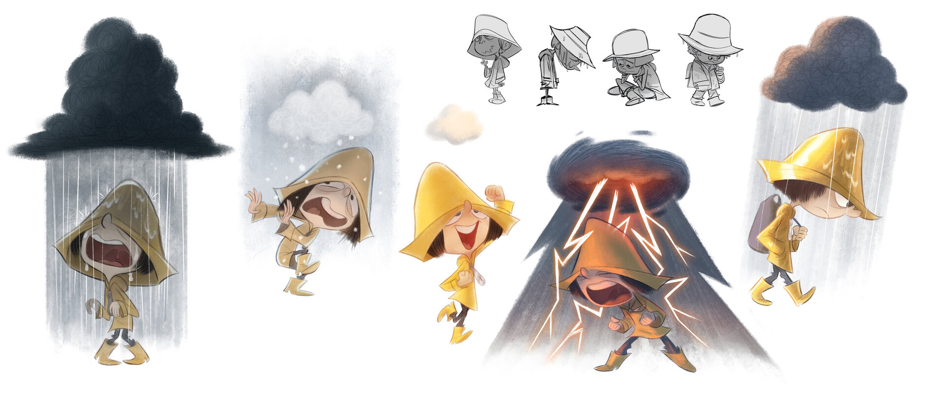 ArtStation - Moody - Under the Weather Character Design