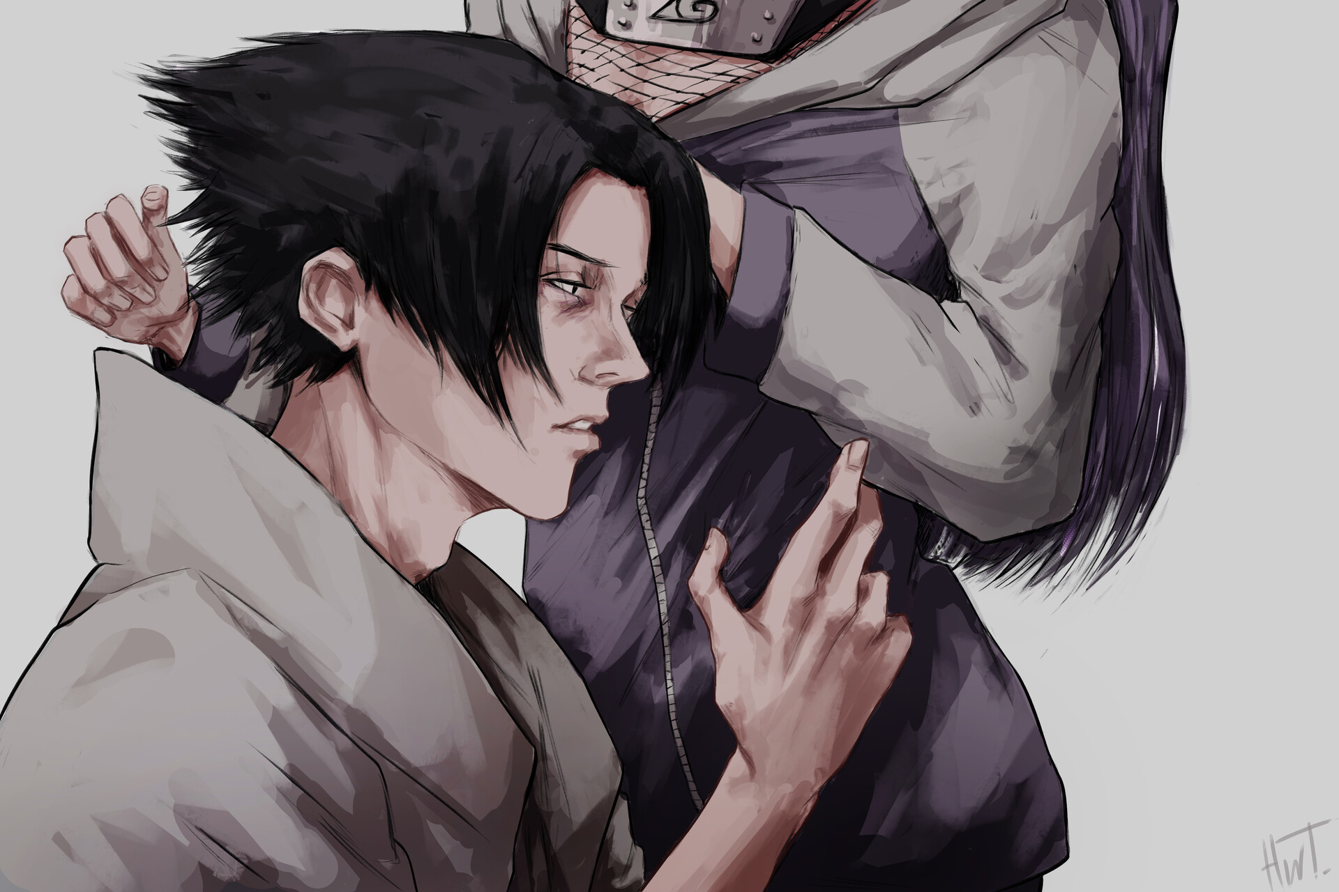 Sasuke Uchiha And Hinata Hyuga Kiss