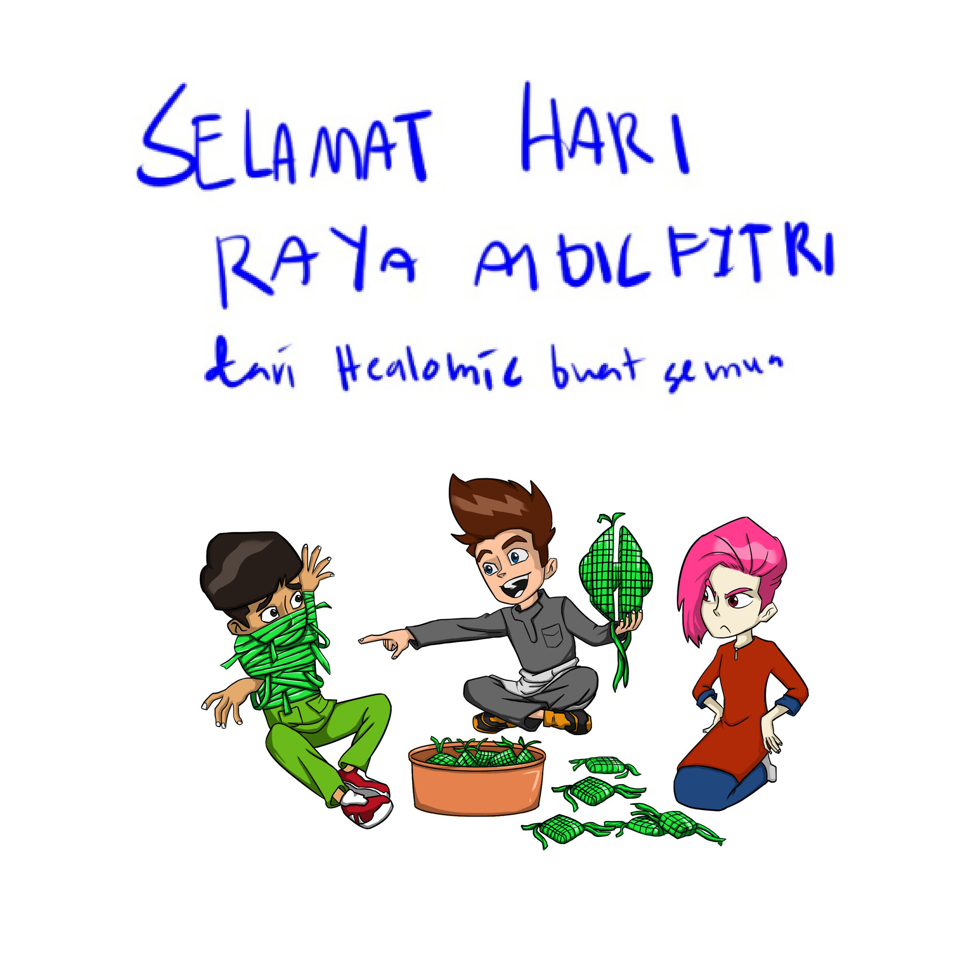 ArtStation - hari raya 2019_character cleanup