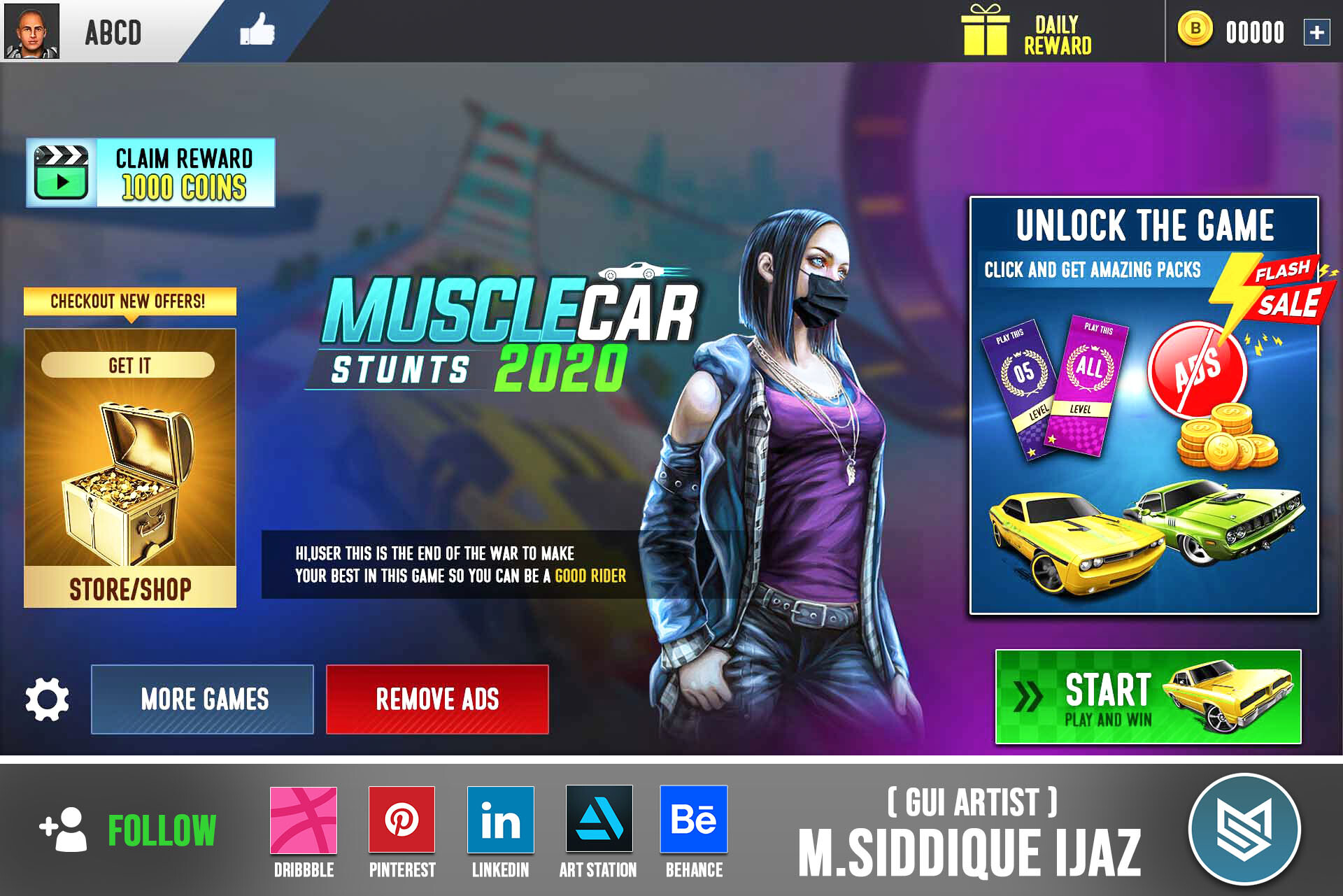 ArtStation - Car Game ui