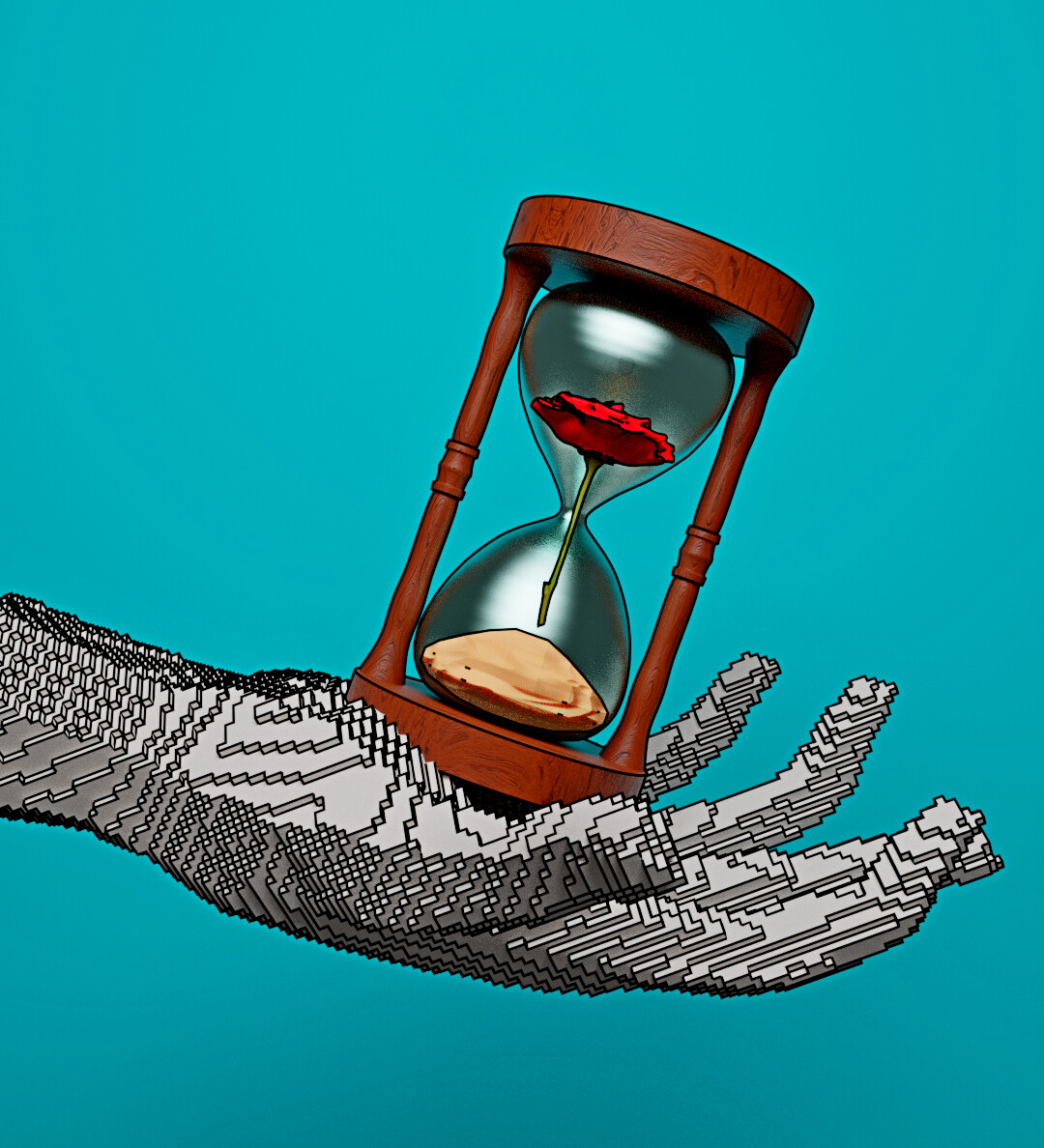 ArtStation - Hand with a watch