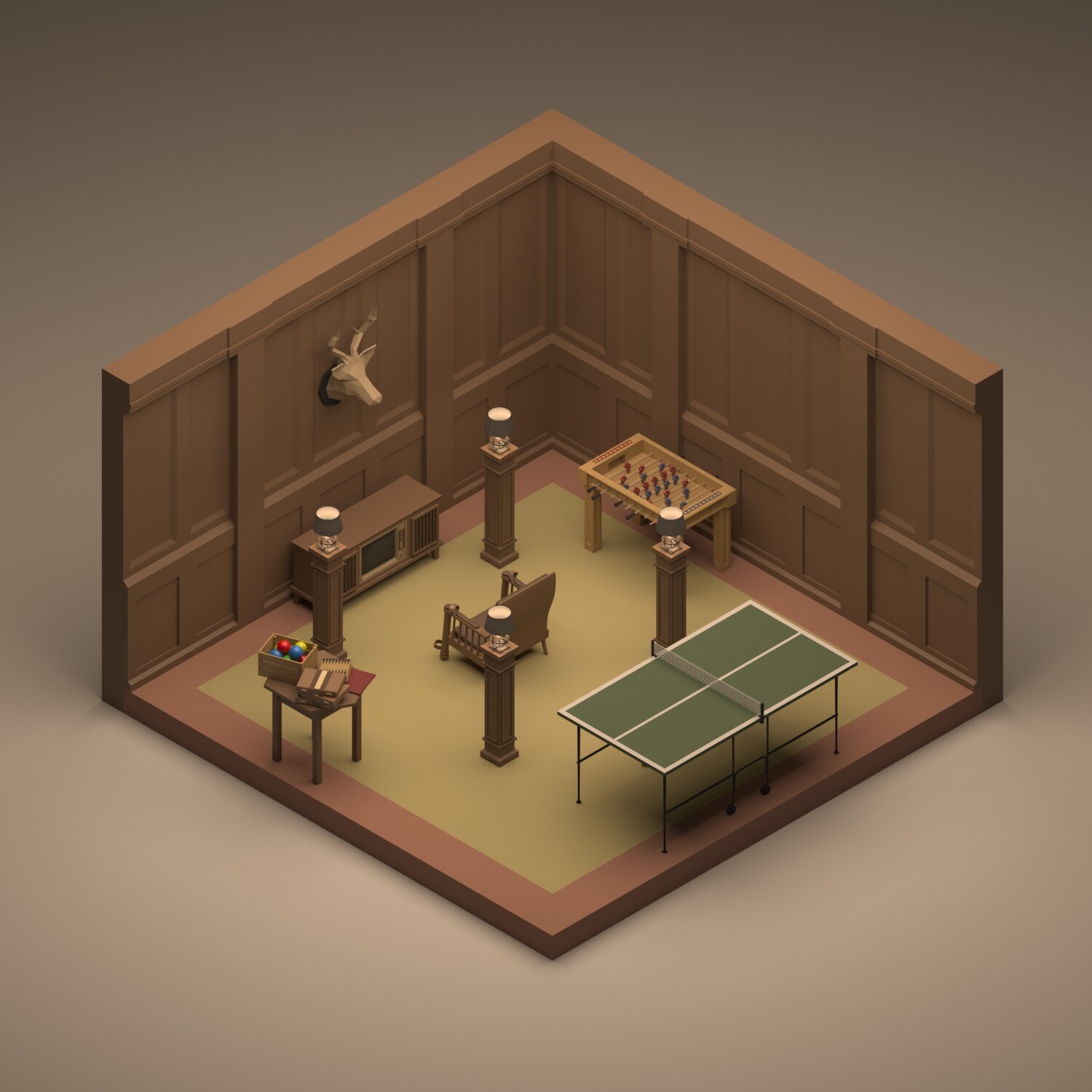 ArtStation - Room from "Get Out!"(2017)