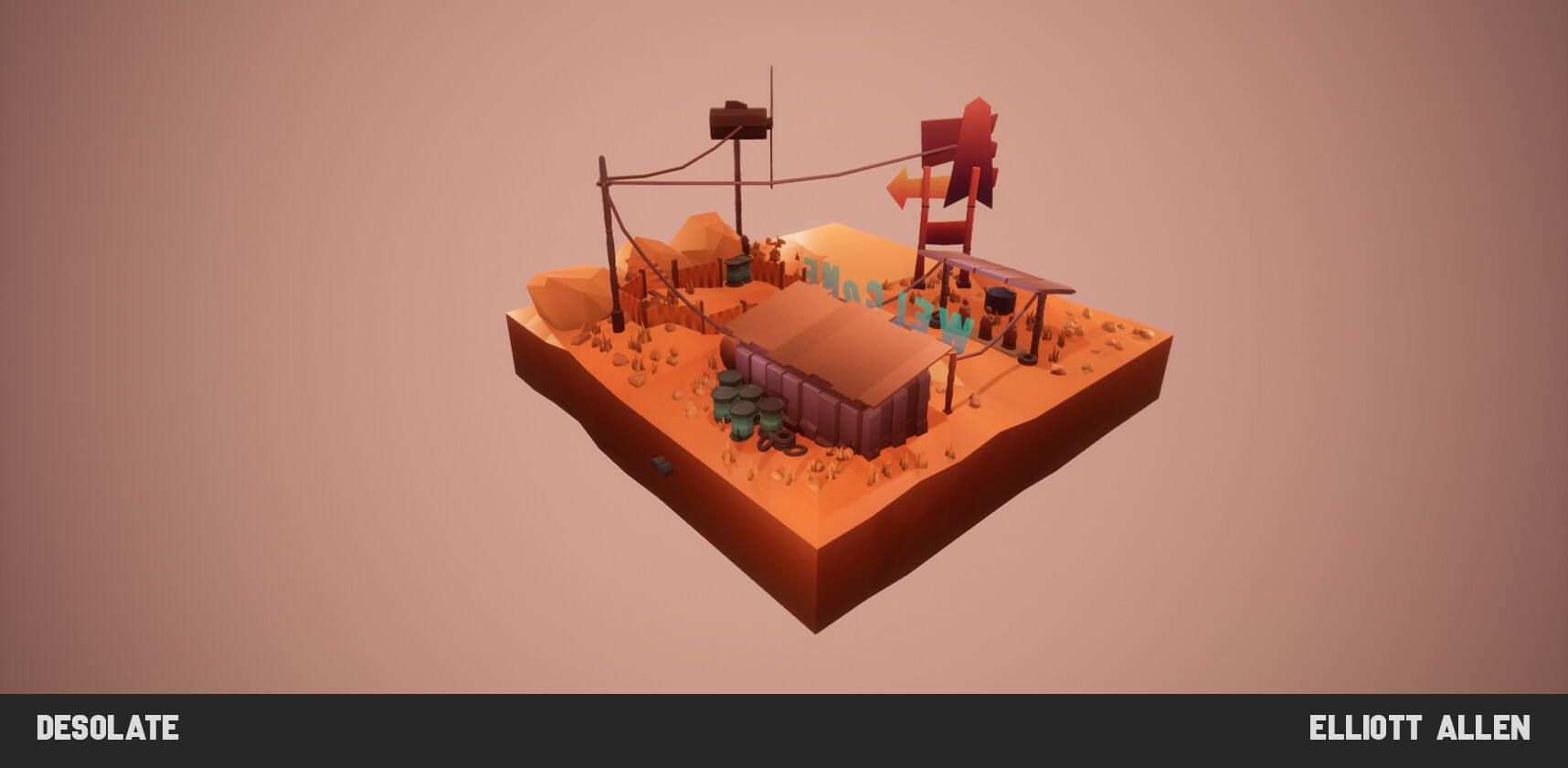 Elliott Allen - Desolate (Low-poly Environment)
