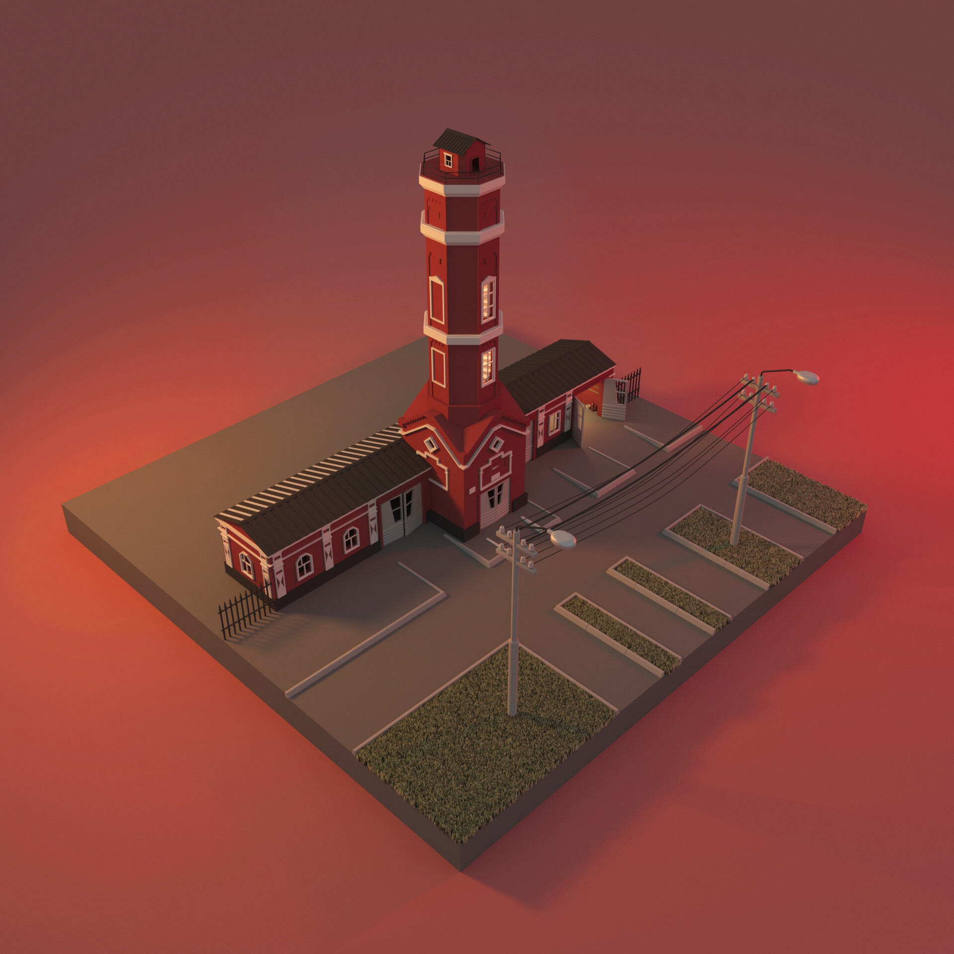 ArtStation - Fire tower