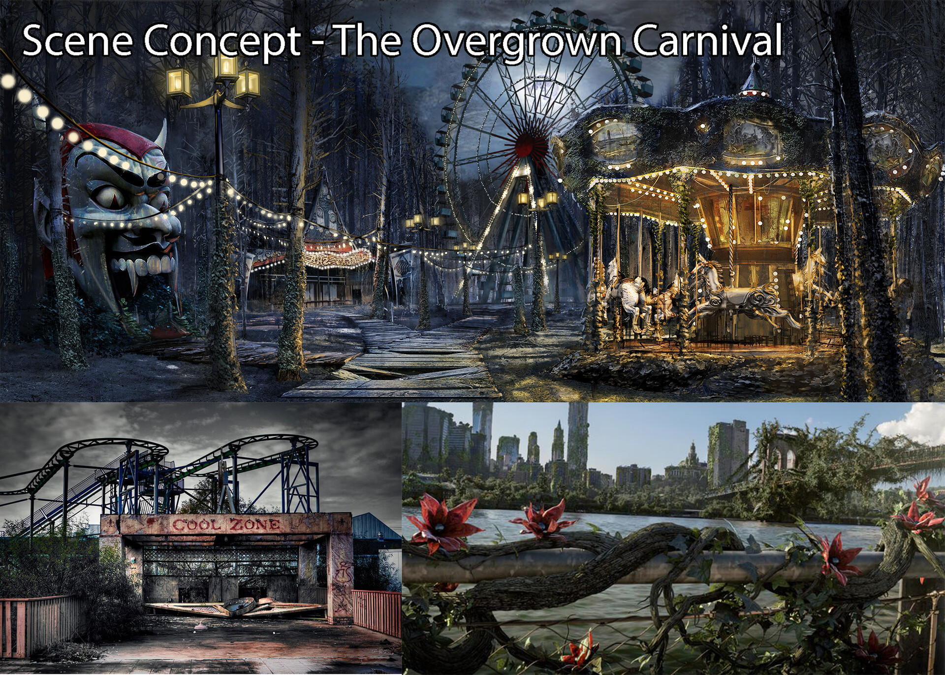 Triston Guest - The Overgrown Carnival - 3D Scene Render