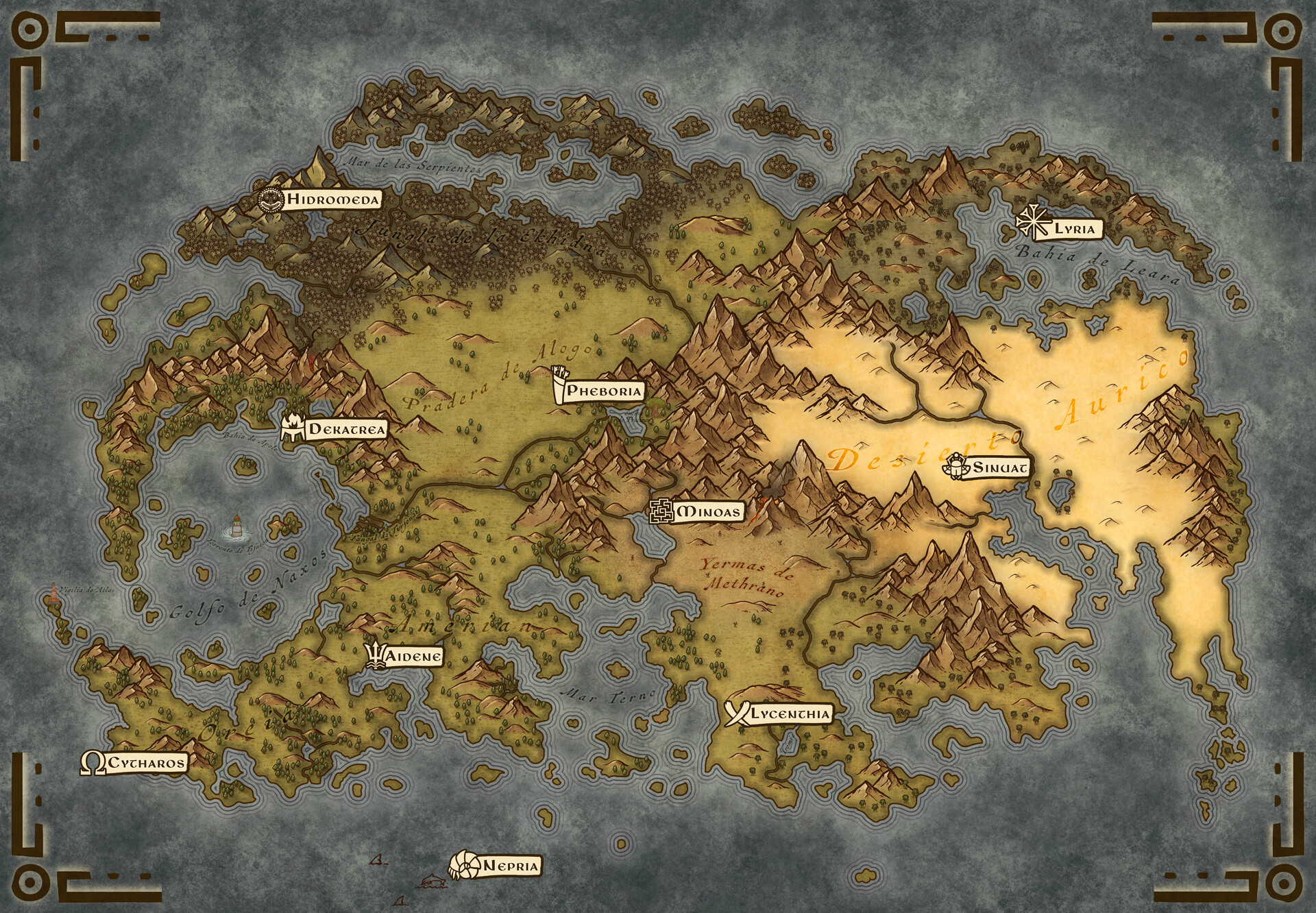 ArtStation - Erythea (World Map)
