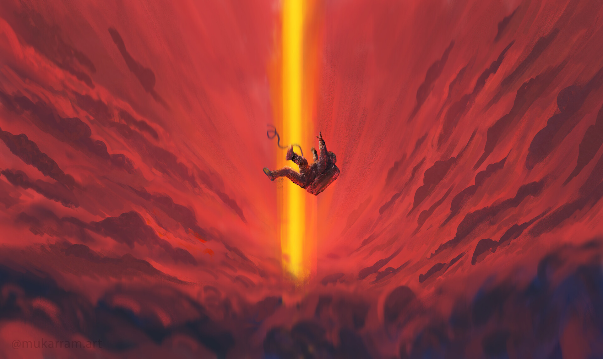 ArtStation - Falling Astronaut