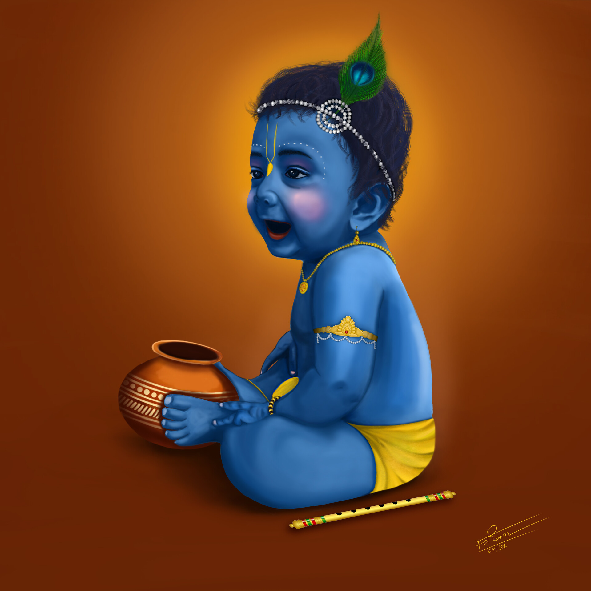 ArtStation - Baby Krishna