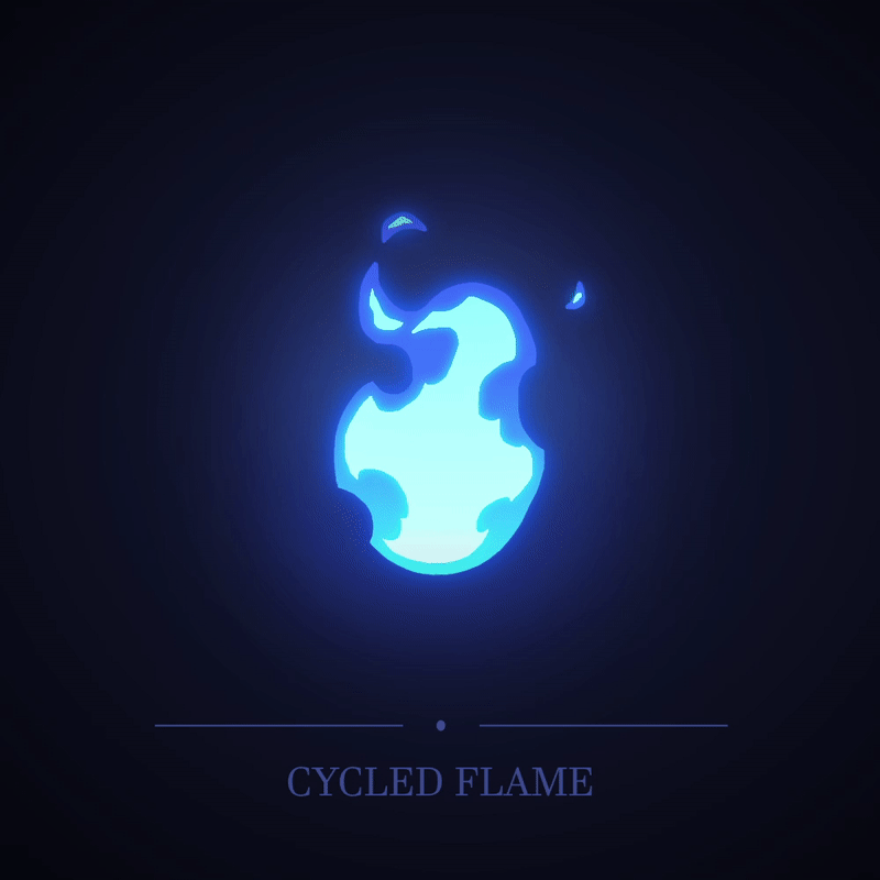 Blue Fire Animated Gif
