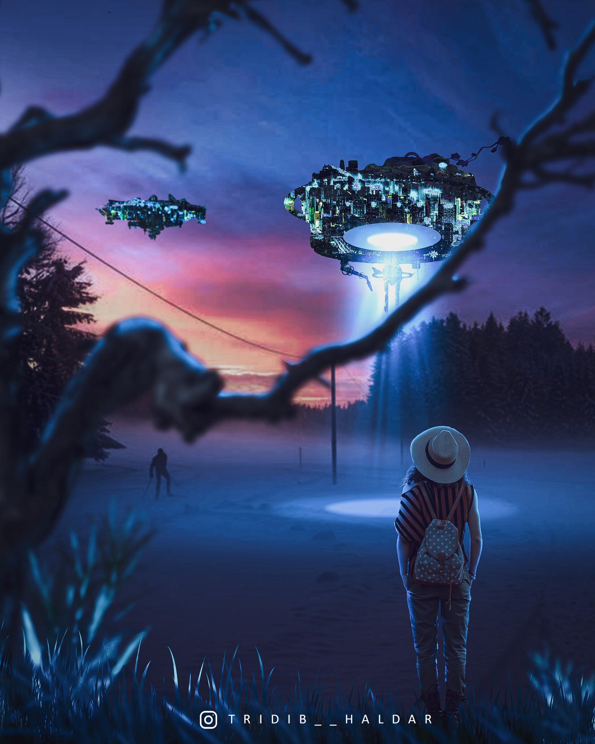 ArtStation - UFOs are landing on ground