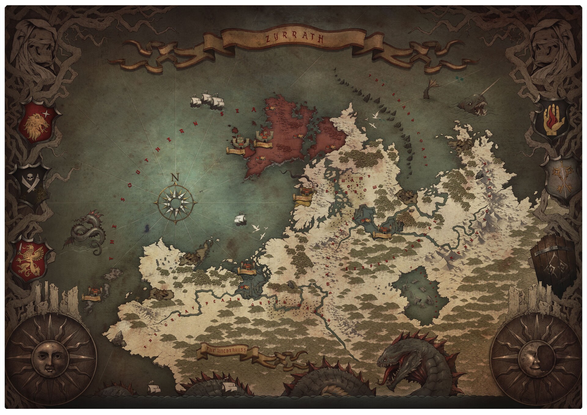 ArtStation - The map of Zyrrath