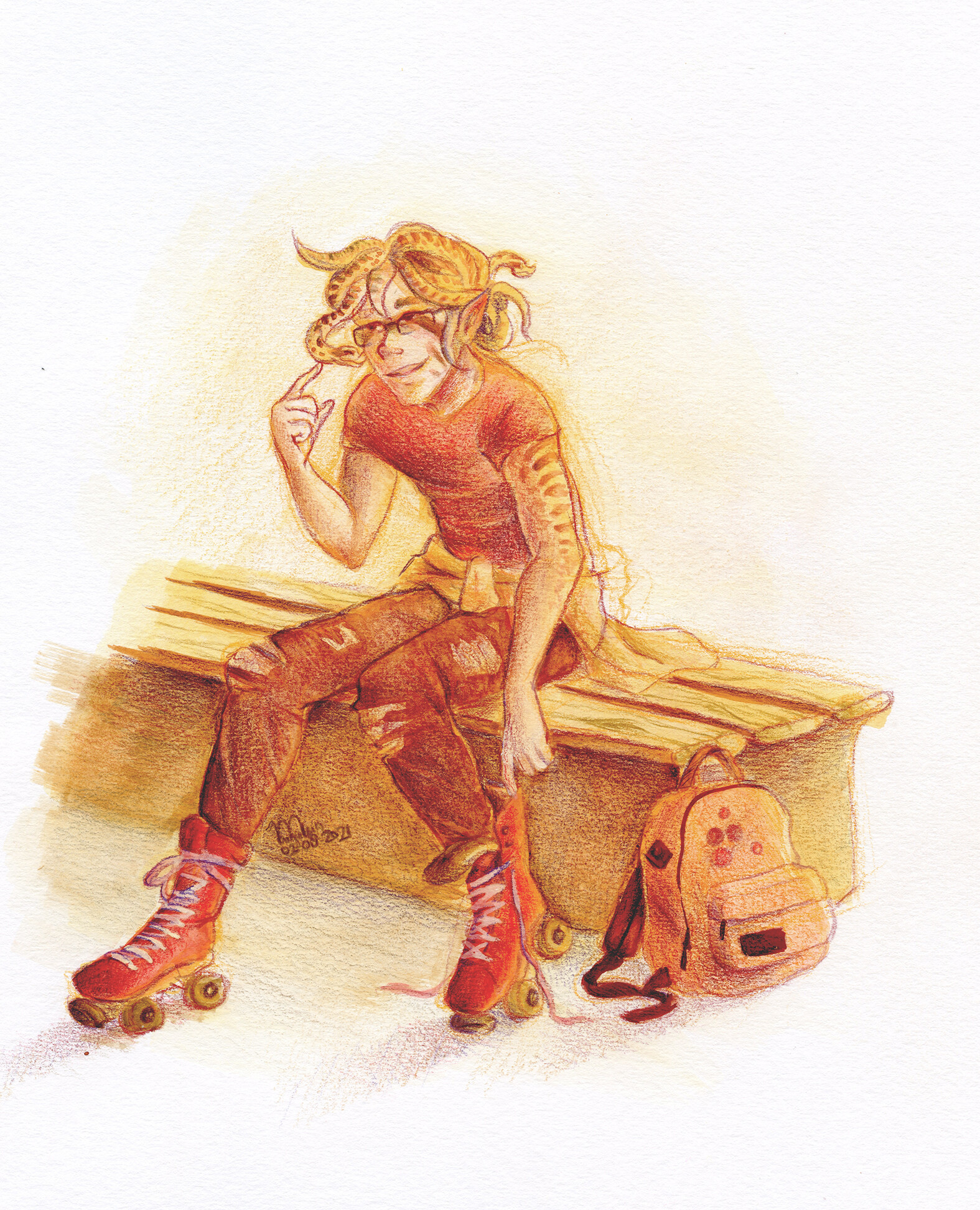 ArtStation - Illustration: gorgon on wheels