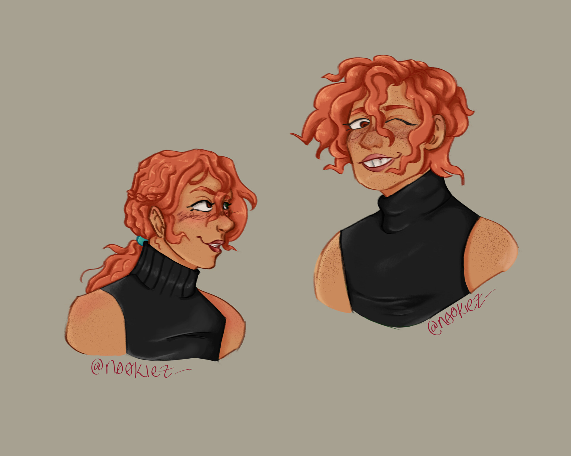 ArtStation - Alphonse Jones - Different Hairstyles