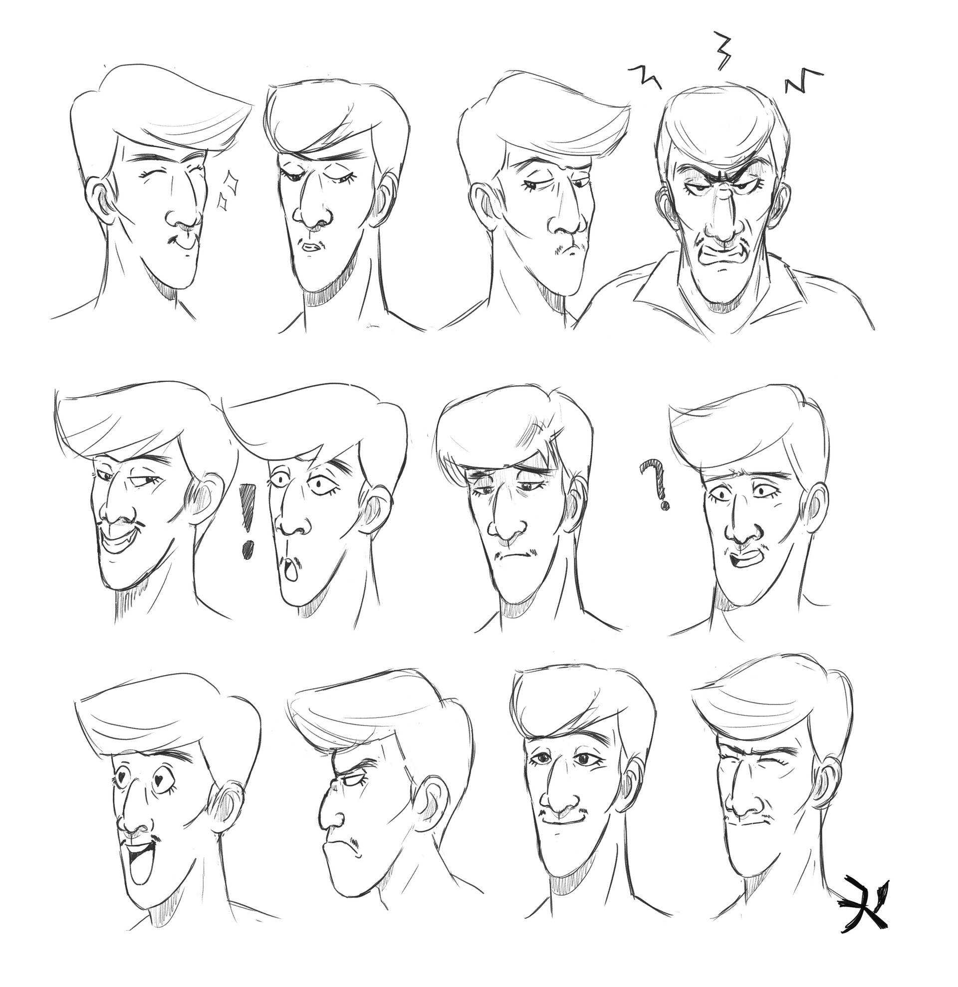 ArtStation - Expression Sheet