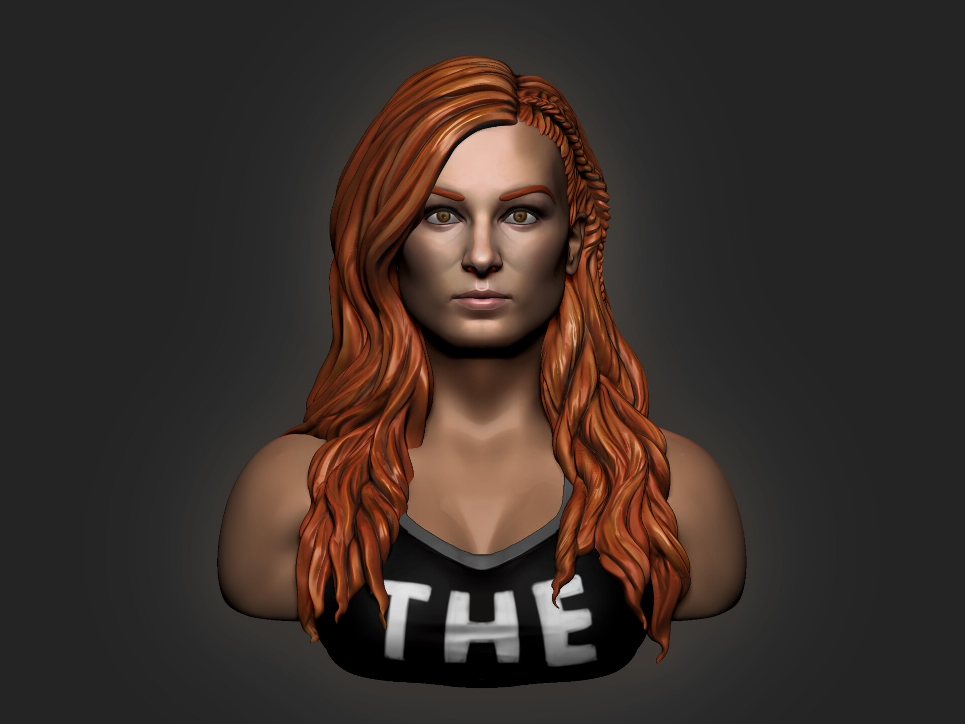 ArtStation - Becky Lynch character Bust