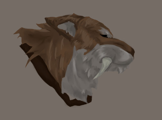 ArtStation - saber tooth tiger