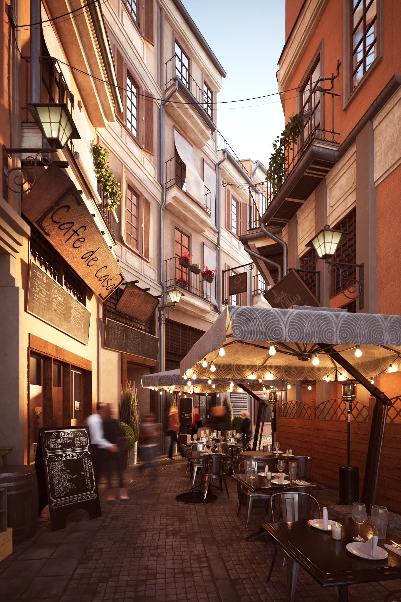 ArtStation - street restaurant