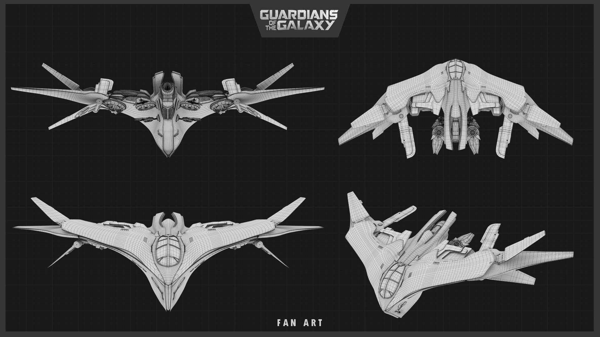 Joshua James Wardle - Fan Art of the Milano from Guardians of the Galaxy