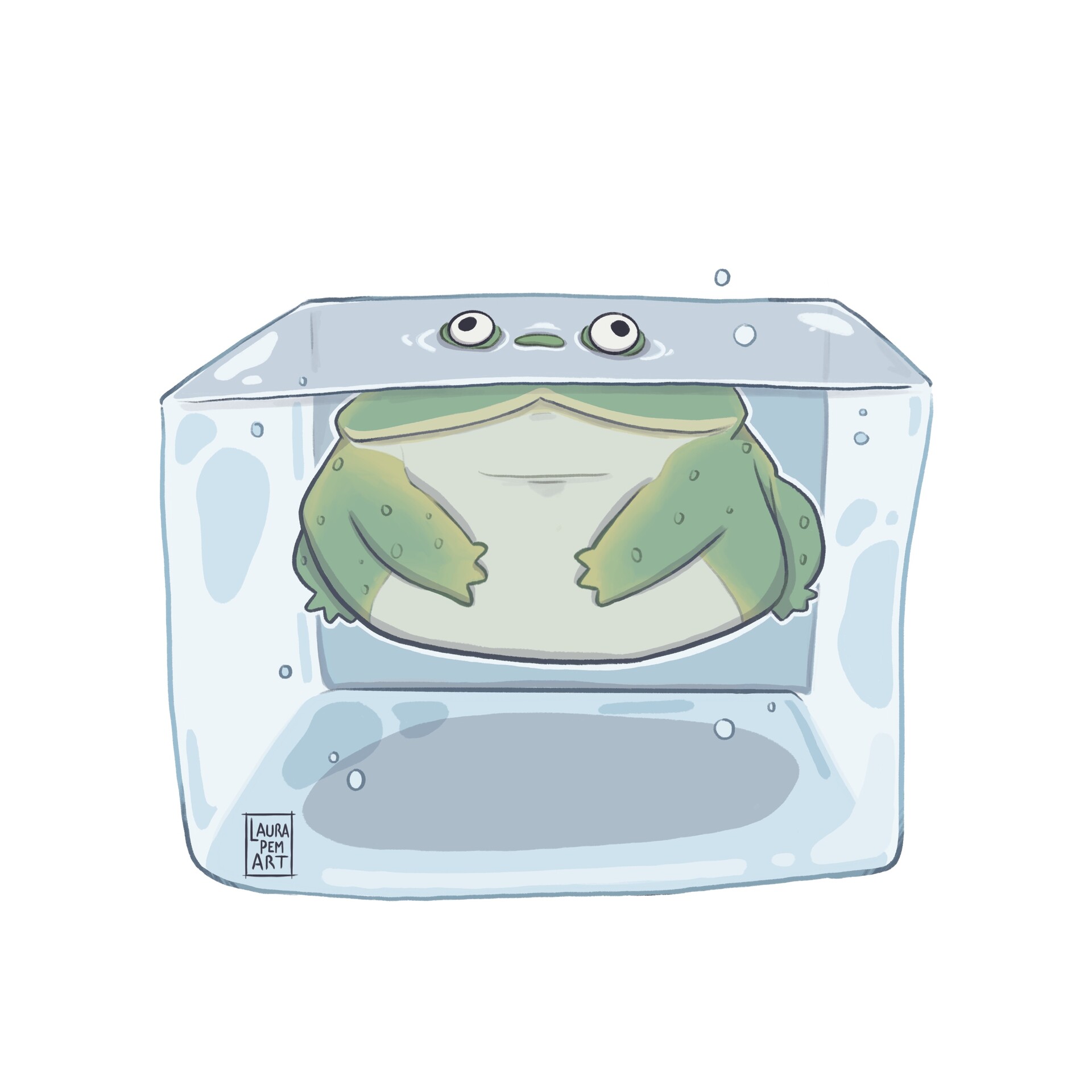 ArtStation - cube frog