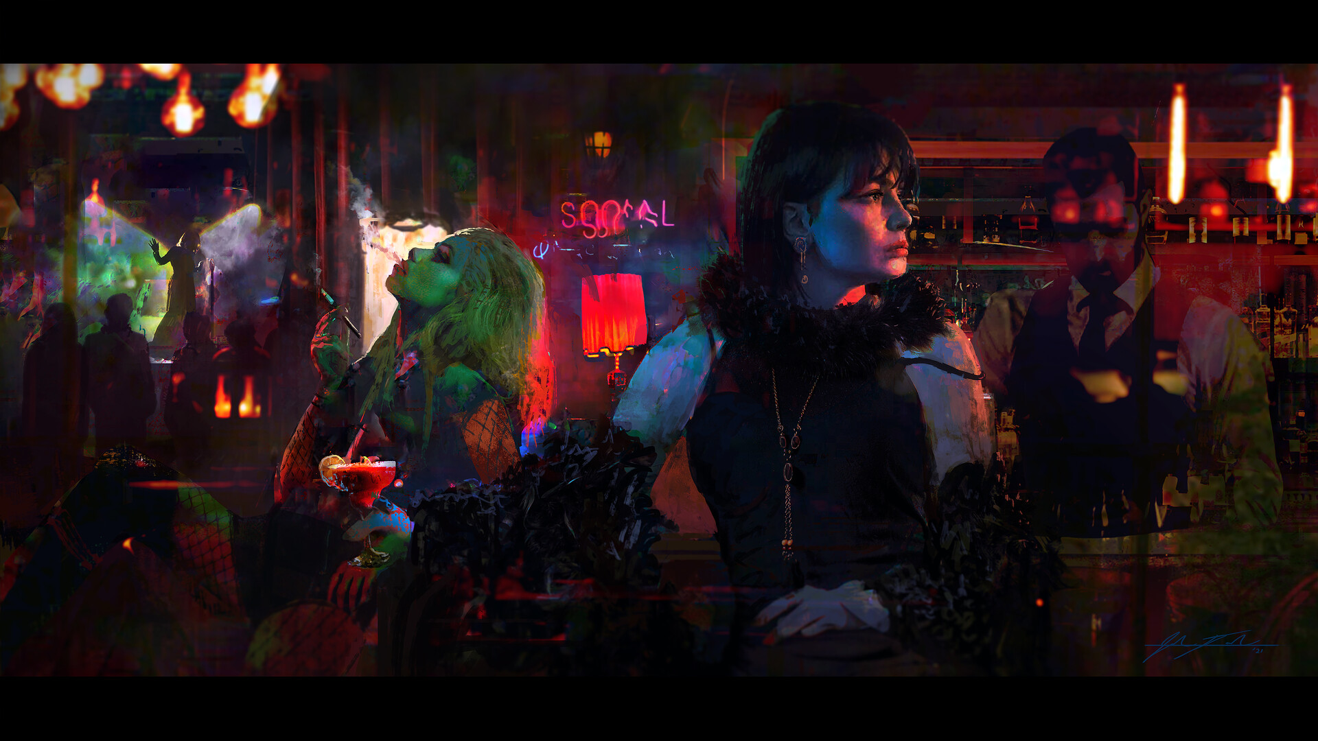 ArtStation - Noir Lounge Scene