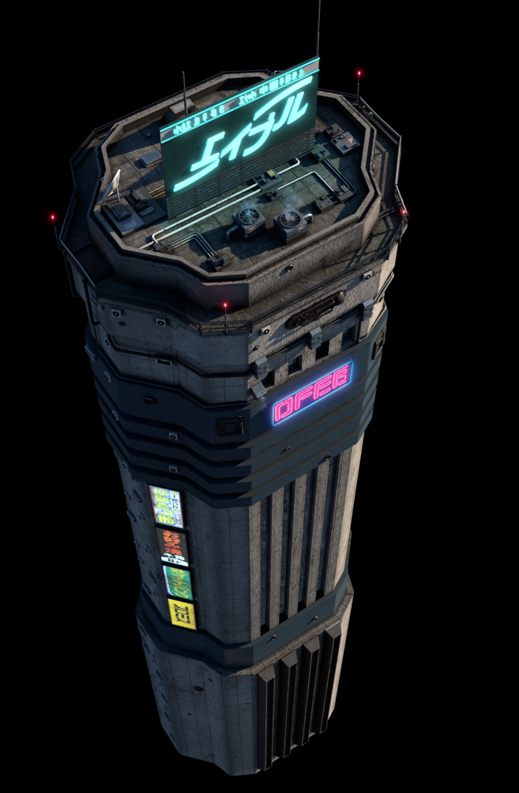 ArtStation - Cyberpunk_Building07
