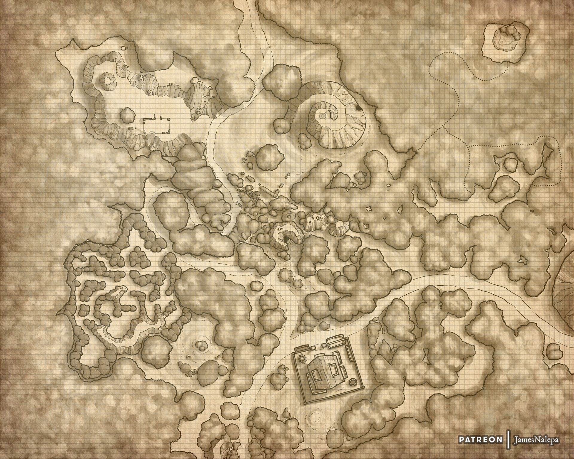 ArtStation - Forest Road Battlemap