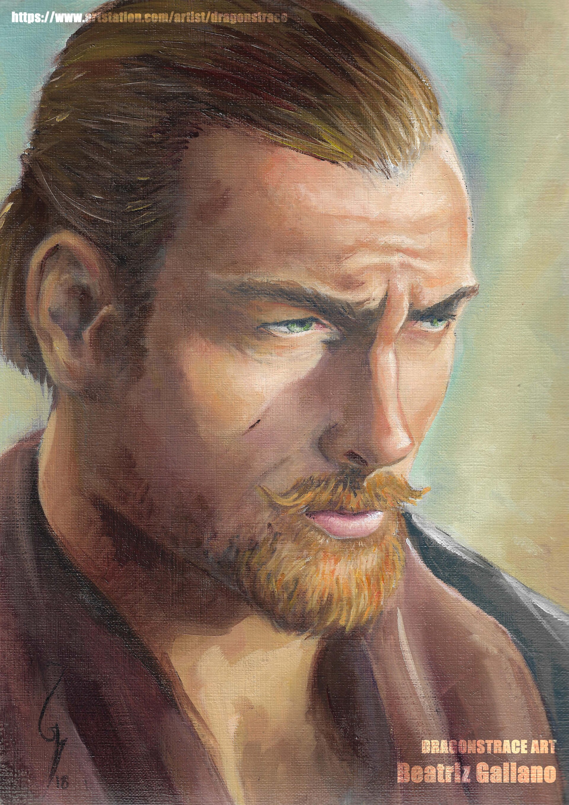 ArtStation - Oil study - Captain Flint (Toby Stephens)