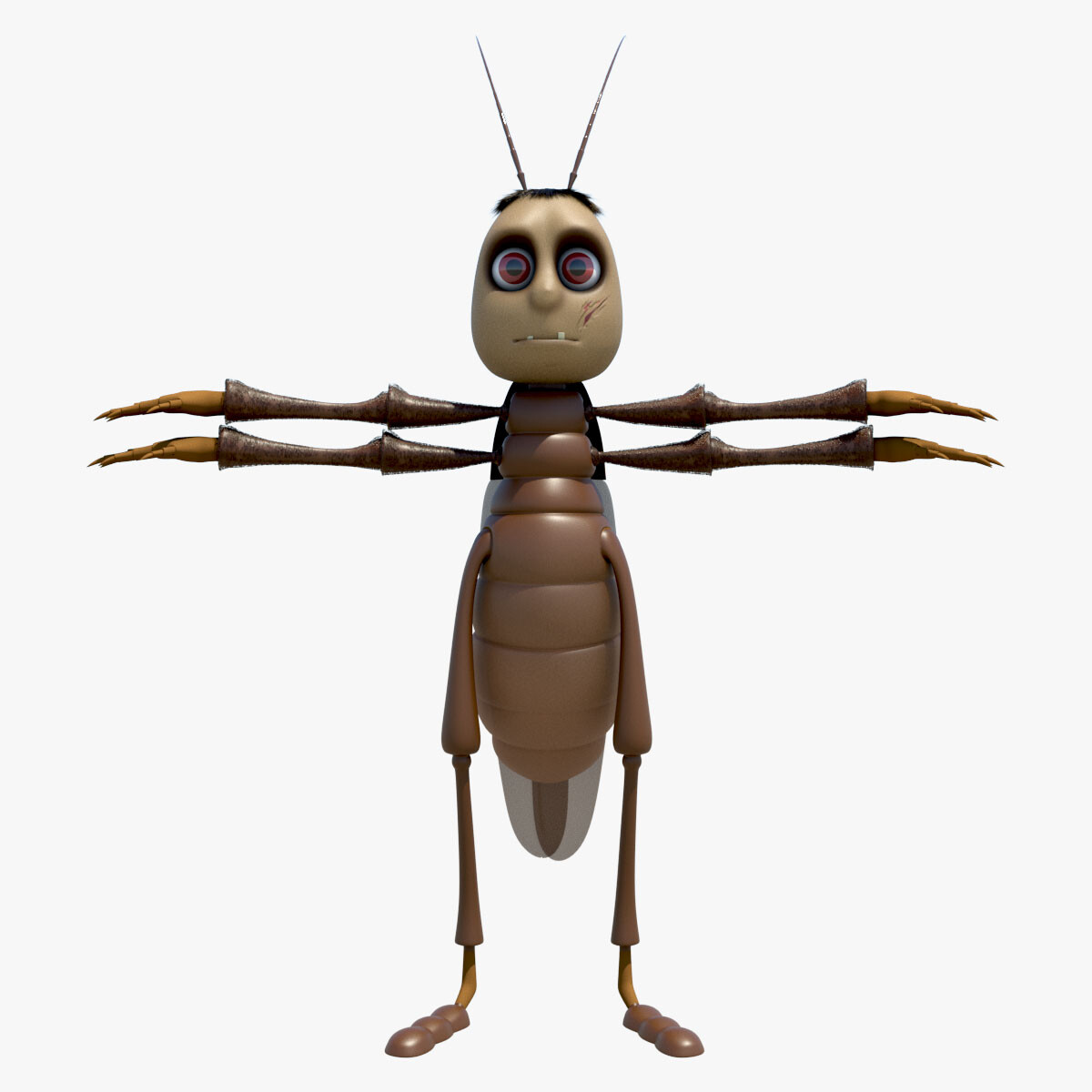 ArtStation - Cartoon cockroach 3D model