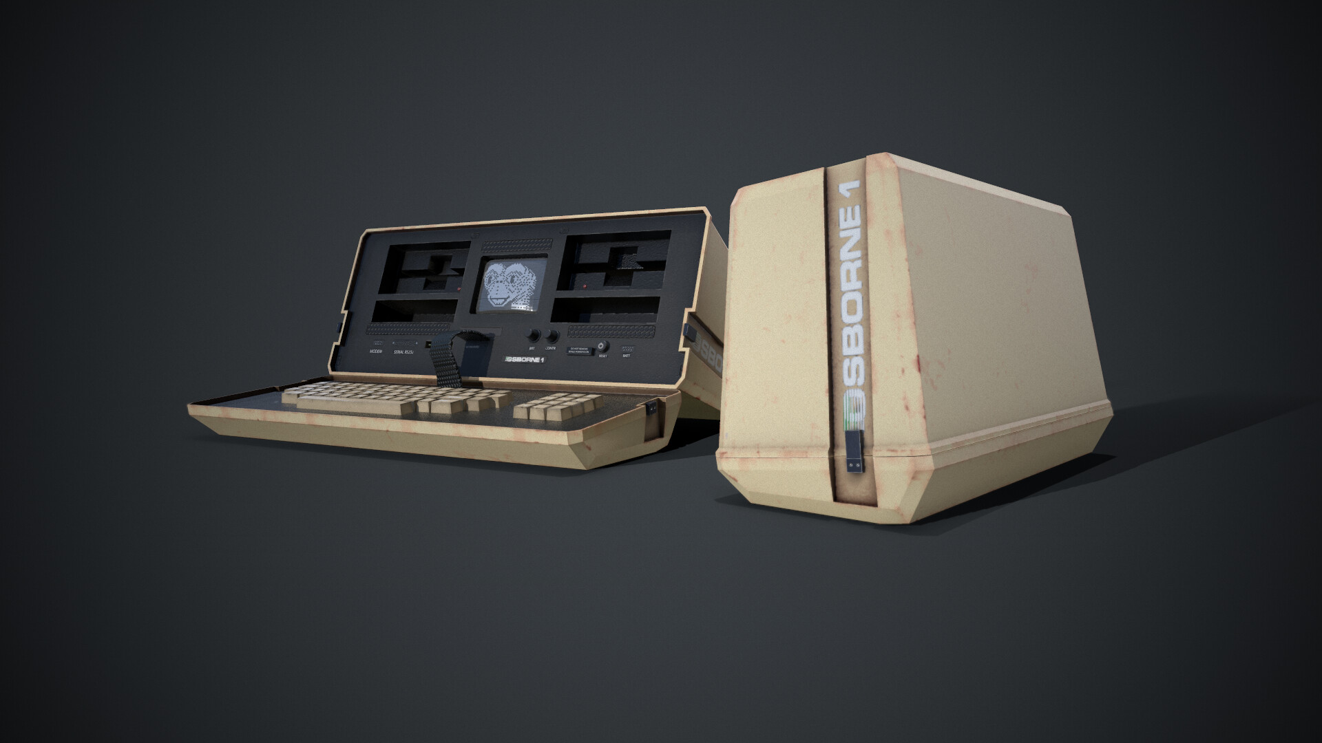 ArtStation - Osborne 1 Retro pc