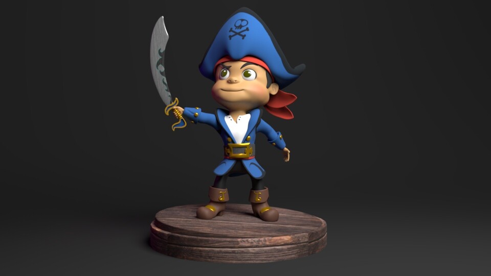 ArtStation - Jake the Pirate 3D Render