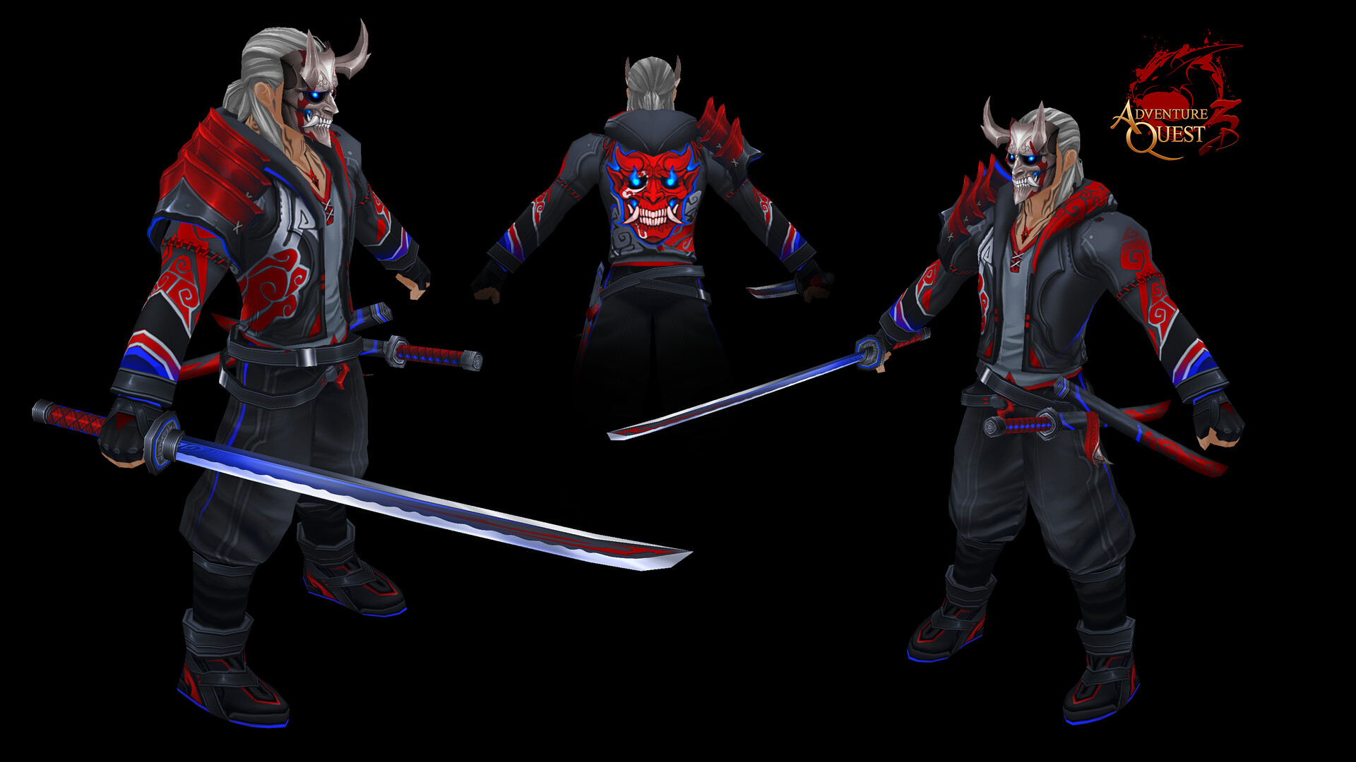 Steven G - Adventure Quest 3D Oni set ans Mask variants.