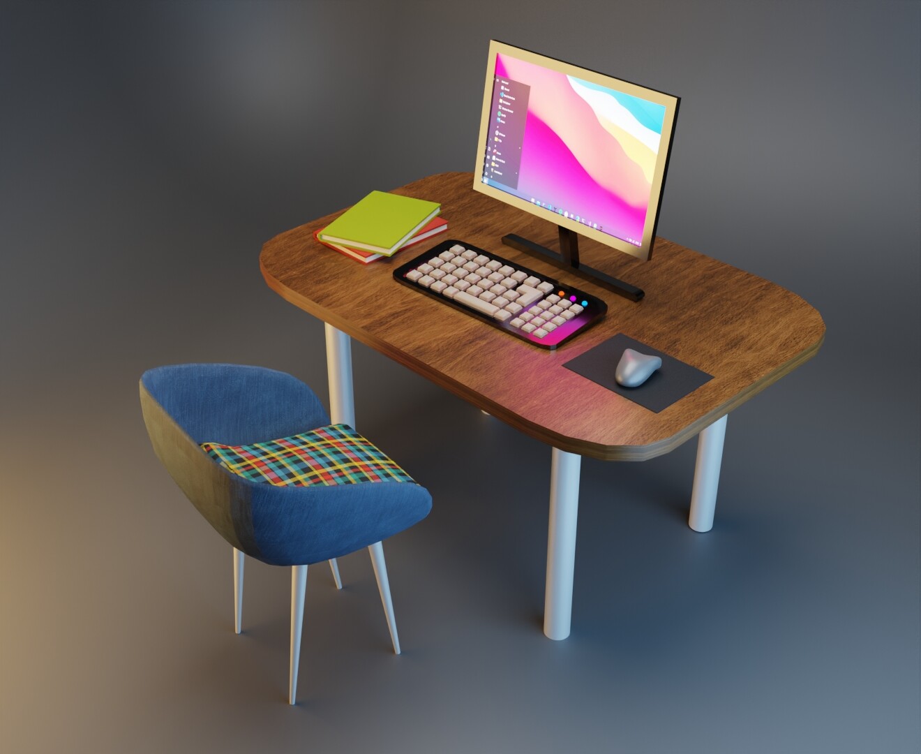 ArtStation - Desk and Chair