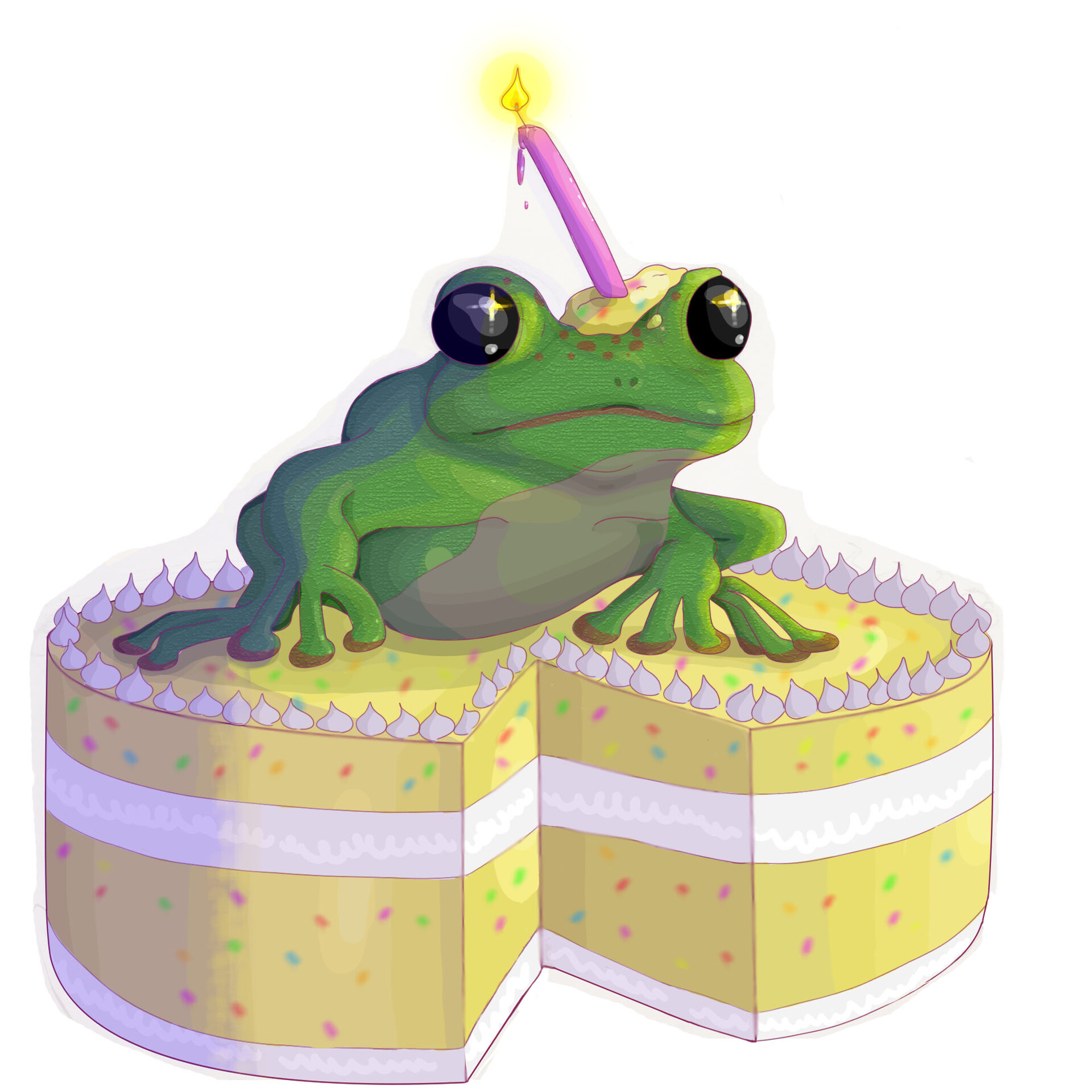 ArtStation - birthday frog