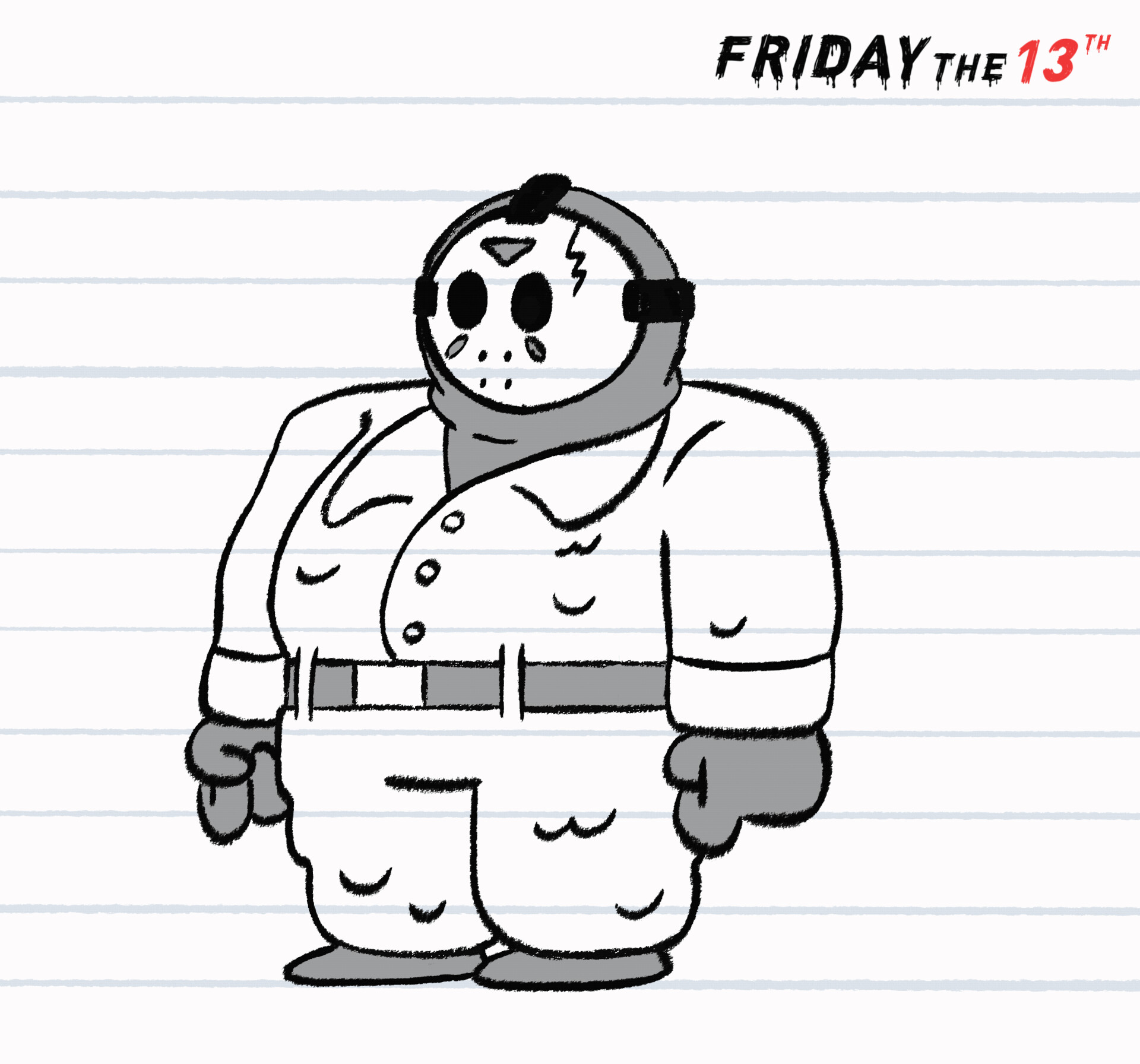 coloring pages of jason voorhees