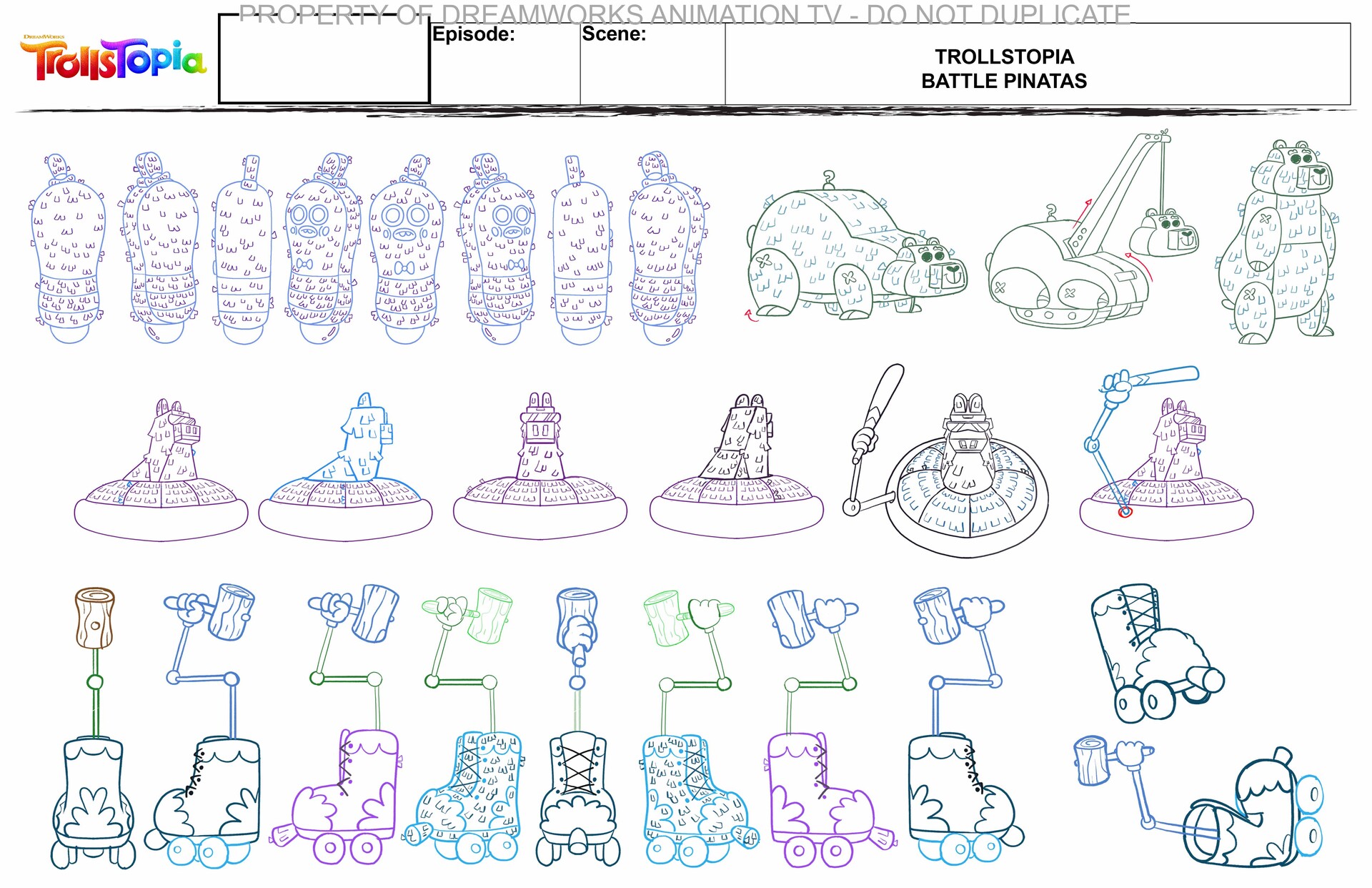 Jerry Regan - Dreamworks - Trollstopia - Prop Design - Season 1