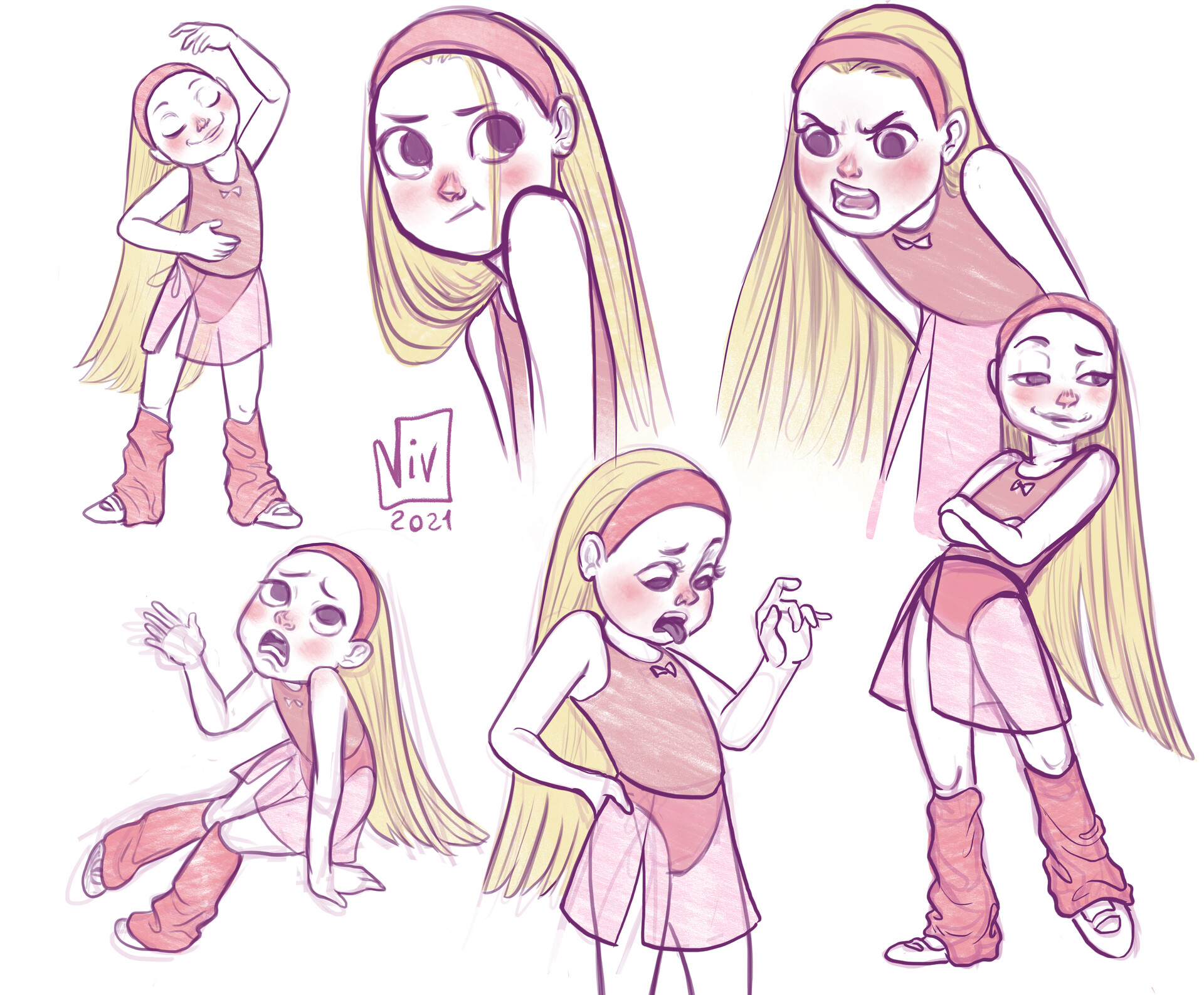 ArtStation - Sassy ballerina and her bad attitude - character design