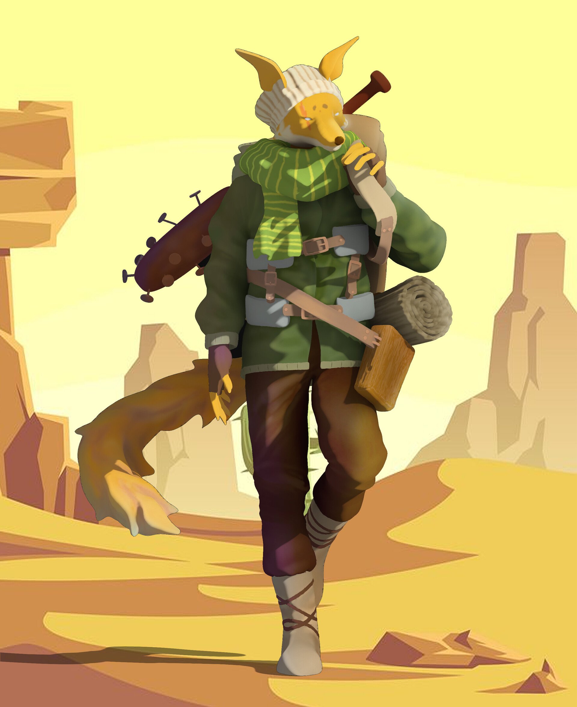 ArtStation - Fox Adventurer