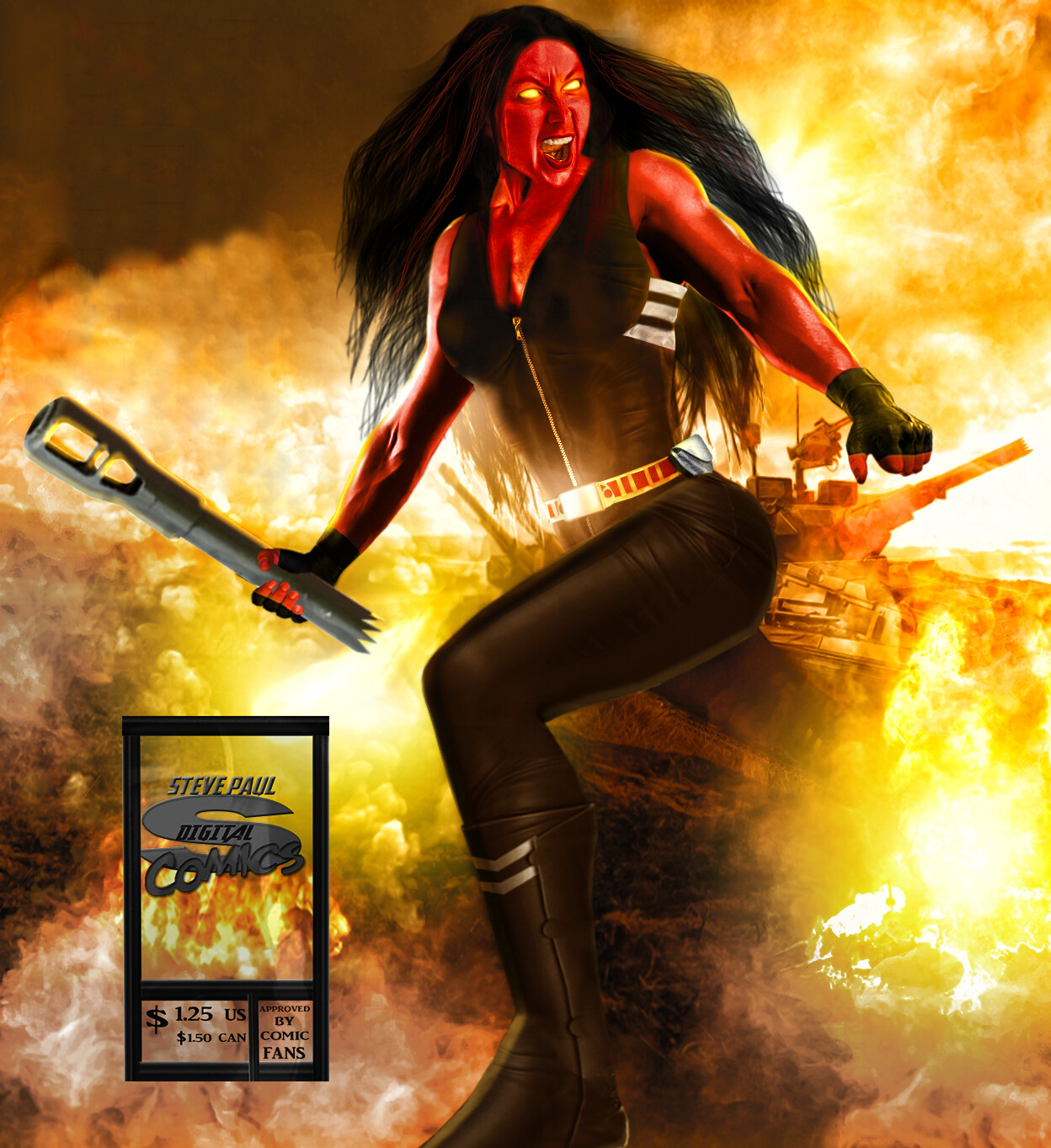 ArtStation - Red She-Hulk By Steve Paul