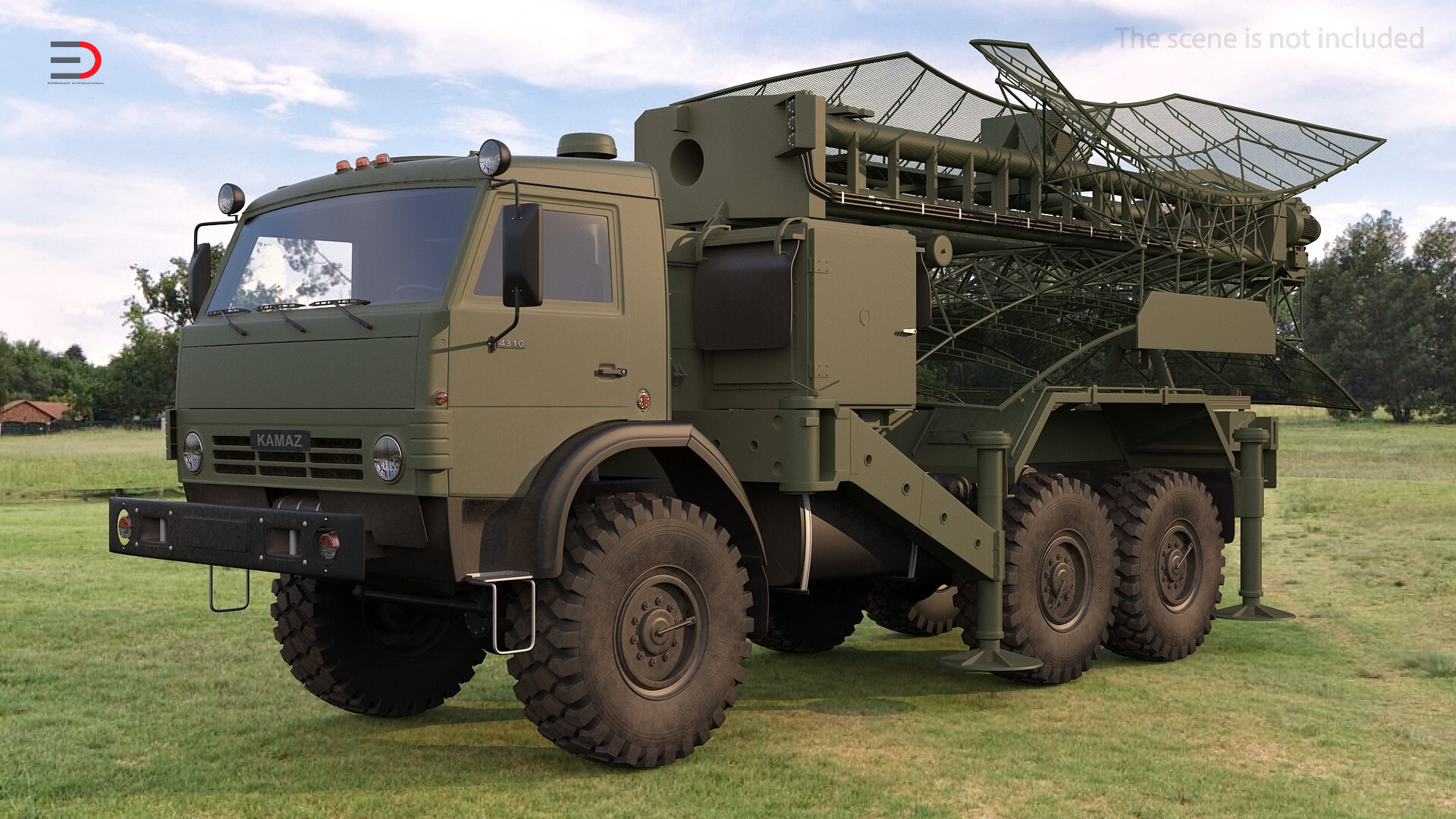 ArtStation - Kasta 2E2 Antenna Truck 3D model