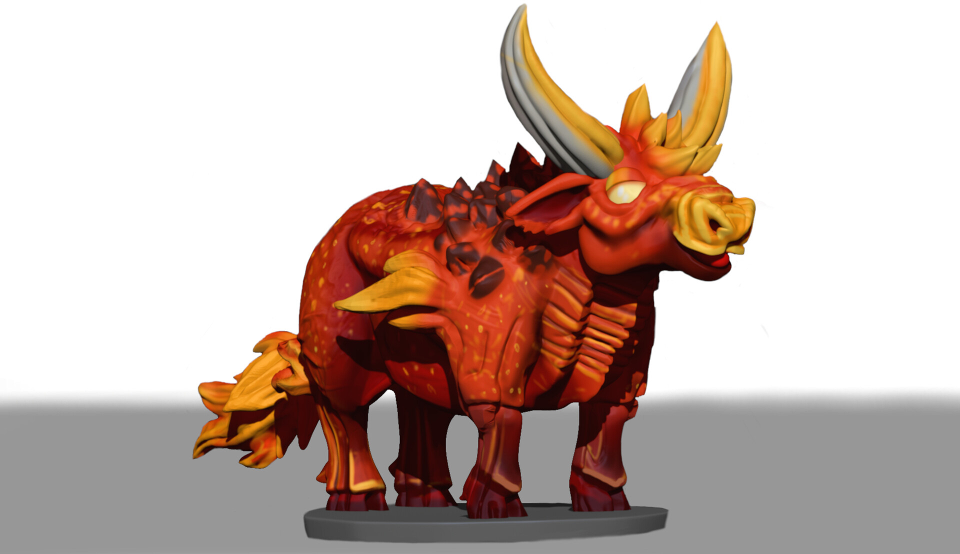 ArtStation - Fire Bull Concept Design Character, Kelly Johnson