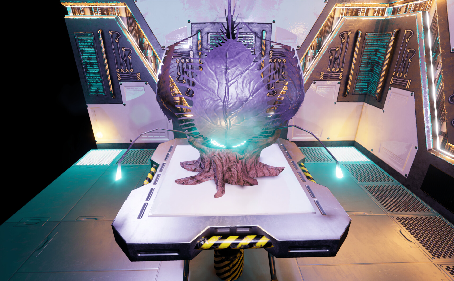 ArtStation - Alien Flower Low Poly Game Asset